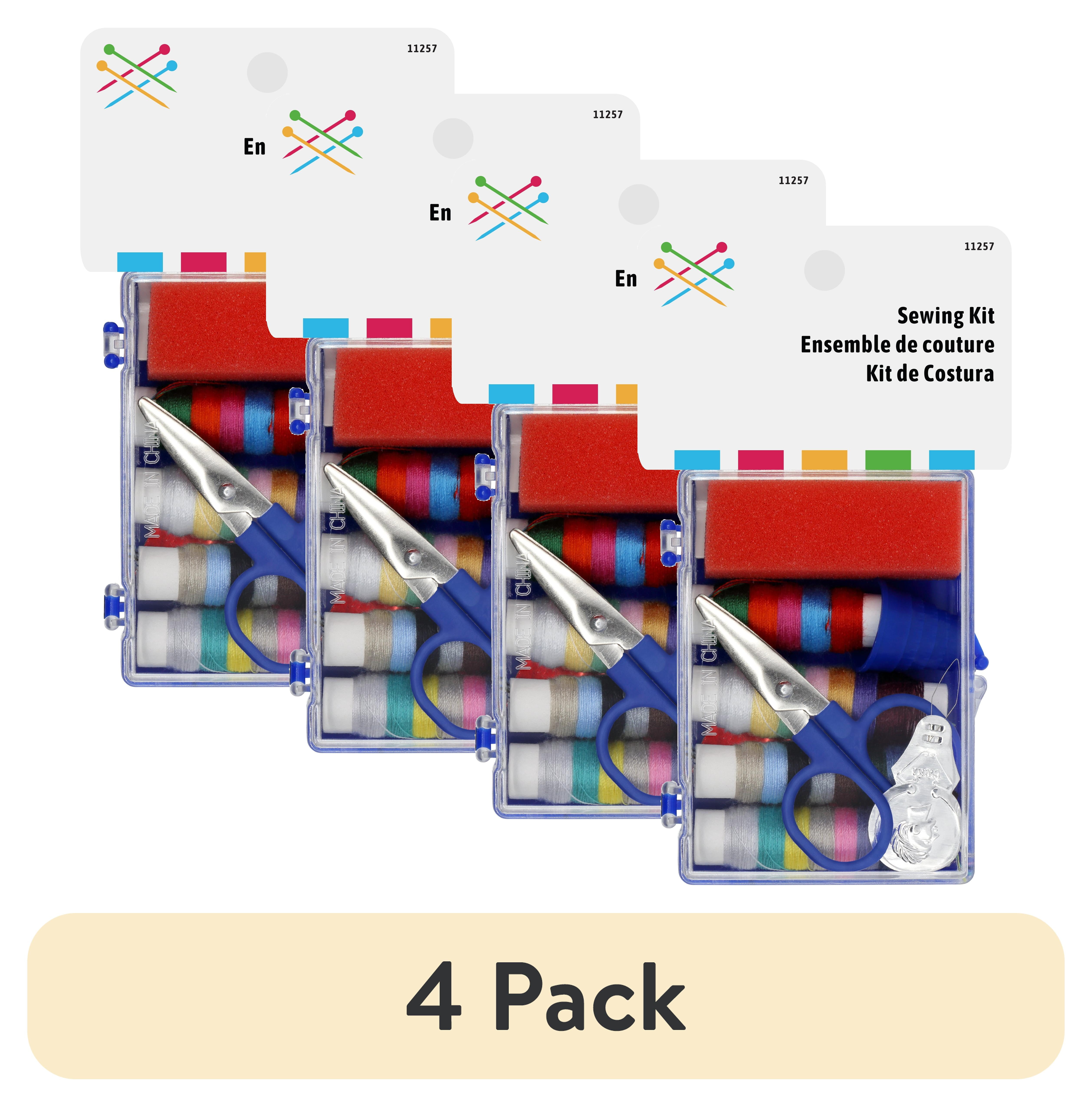 (4 pack) Small Sewing Kit for Repairs and Travel - Walmart.com