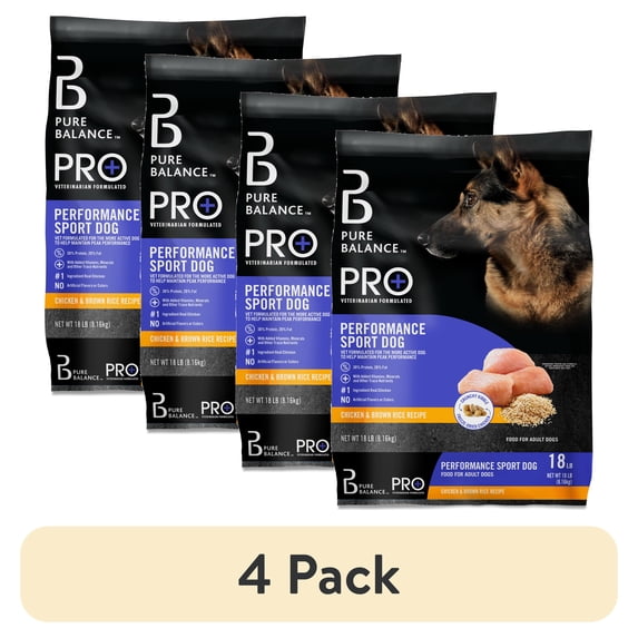 (4 pack) Pure Balance Pro+ Performance Sport Dog Dry Dog Food, Chicken ...