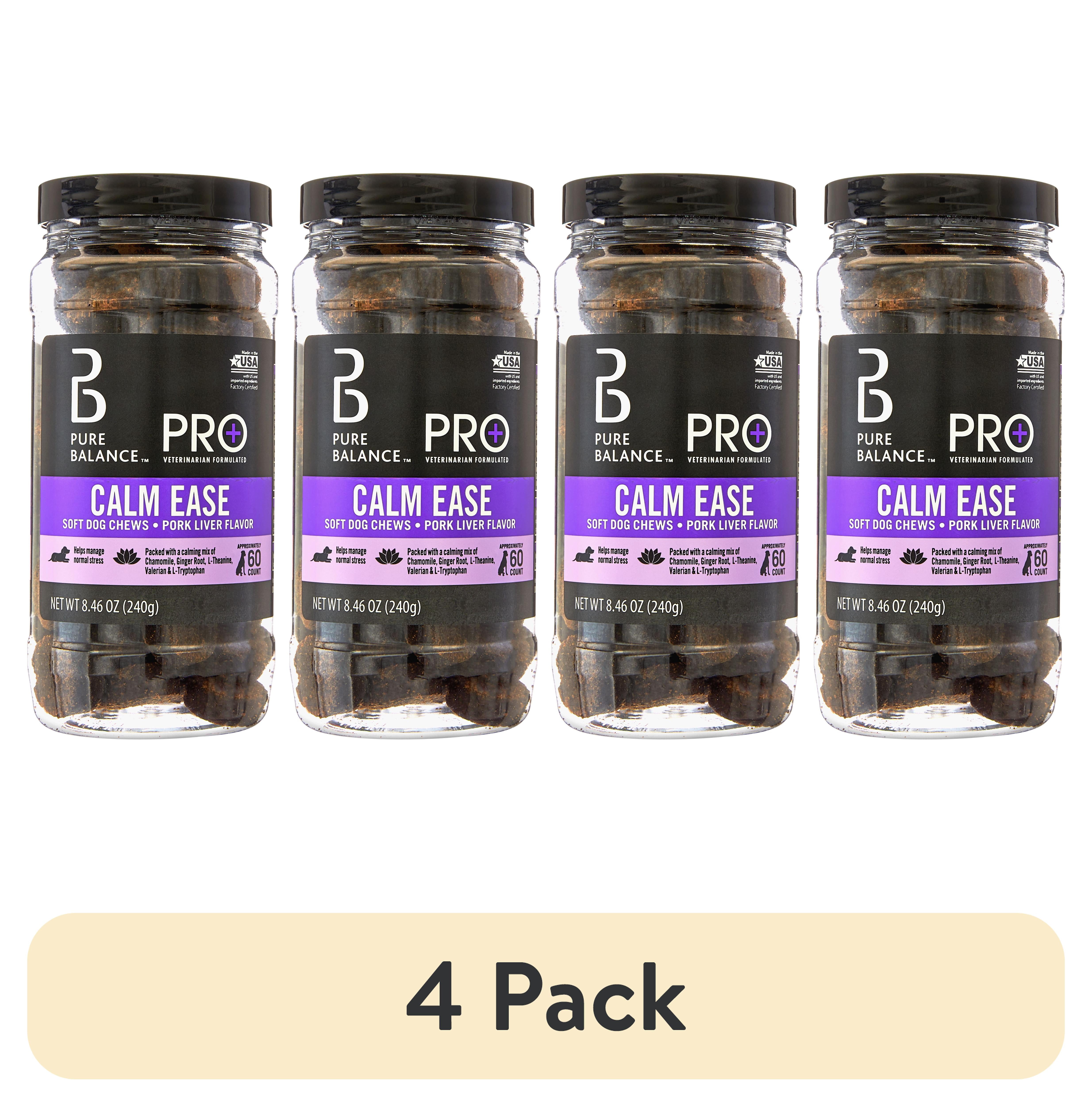 (4 pack) Pure Balance Pro+ Veterinarian Formulated Calm Ease for Dogs ...