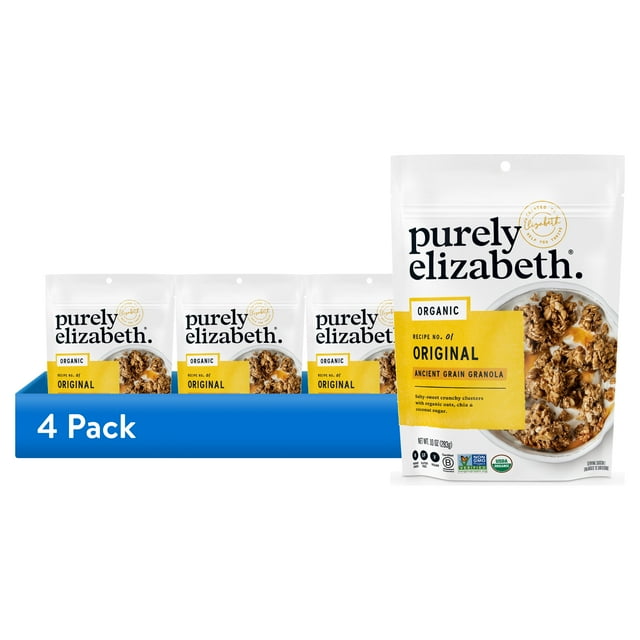 (4 pack) Purely Elizabeth Original Granola 10oz, Certified Gluten Free ...