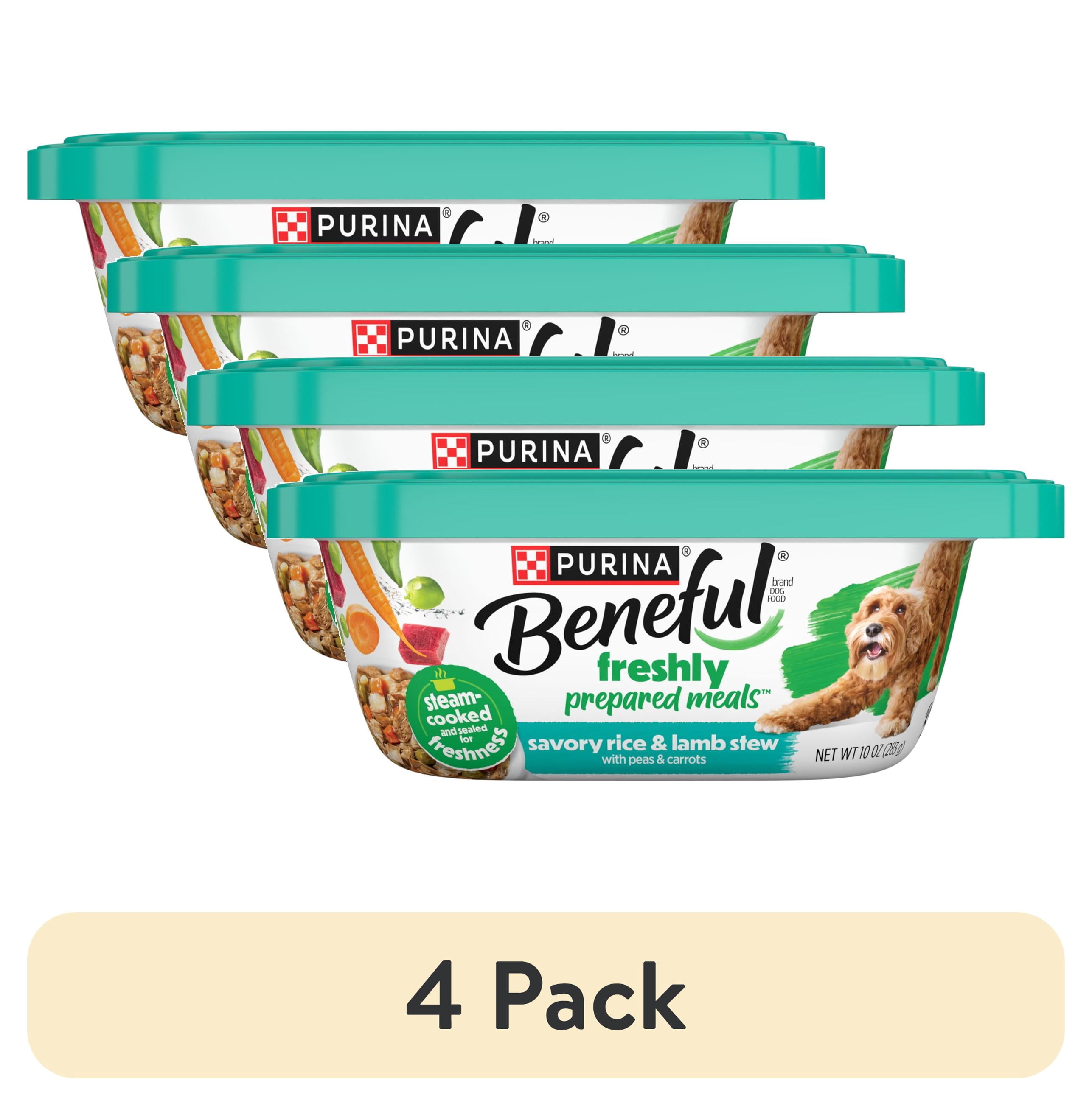 (4 pack) Purina Beneful Freshly Prepared Meals Wet Dog Food, Savory ...