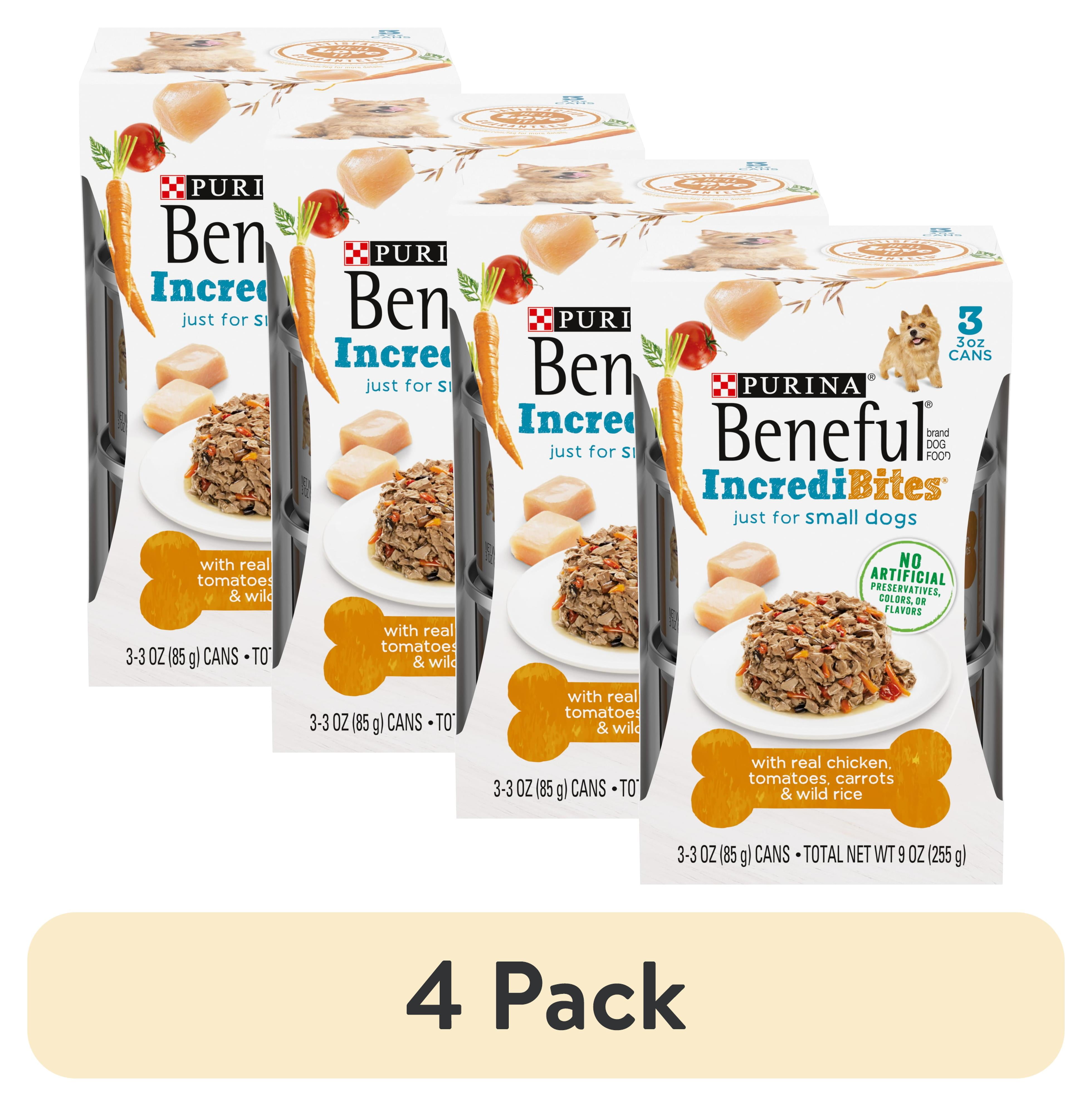 (4 pack) Purina Beneful Small Breed Wet Dog Food in Gravy, IncrediBites ...