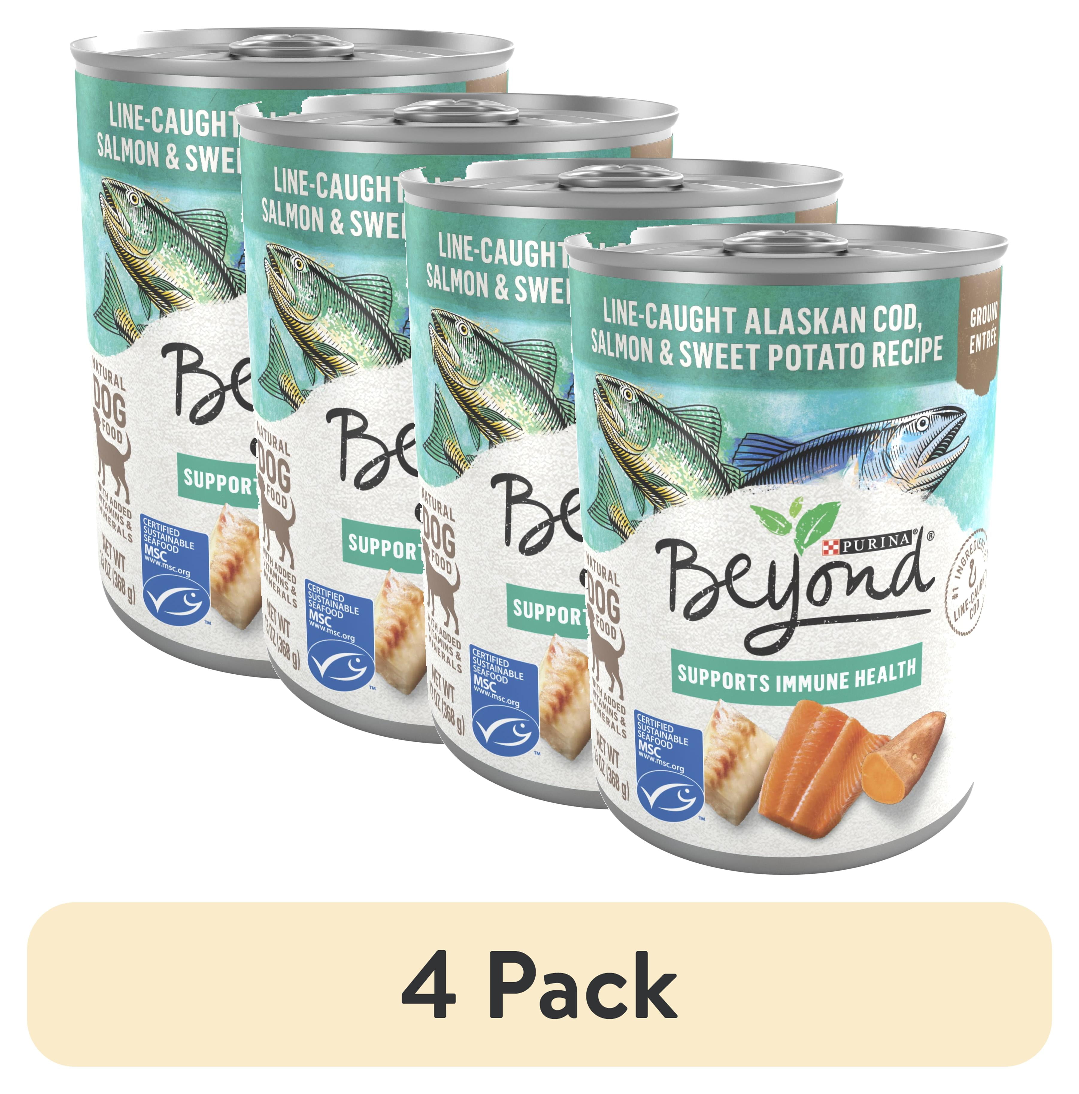 (4 pack) Purina Beyond Natural Wet Dog Food Grain Free Soft Alaskan Cod ...