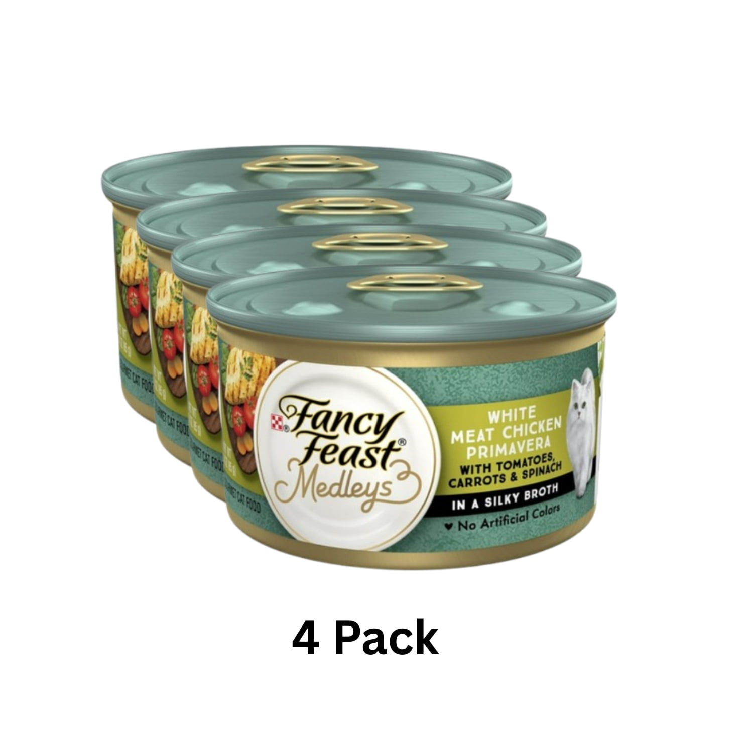 (4 pack) Purina Fancy Feast Medleys Kitten Food, Wet Cat Food, White ...