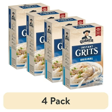 Quaker Quick Instant Grits, Individual Regular Original, Butter Flavor ...