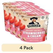 Quaker Instant Oatmeal, Blueberries & Cream Single Serving Packets, 8.4 ...