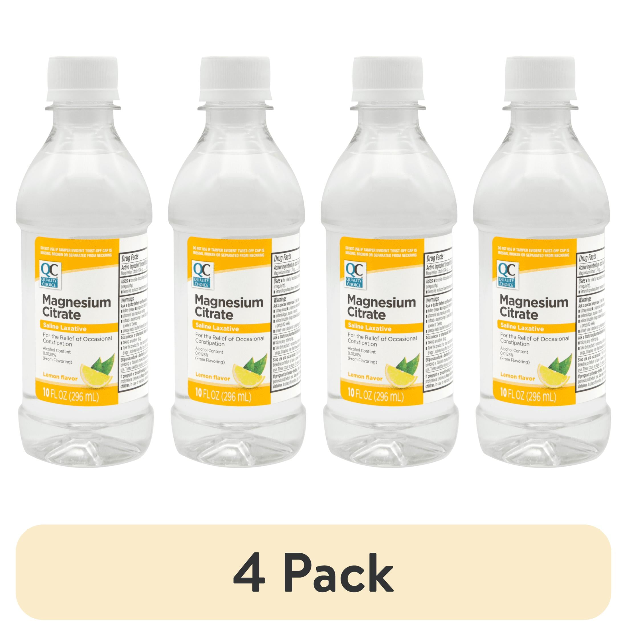 (4 pack) Quality Choice Magnesium Citrate Liquid Laxative ...