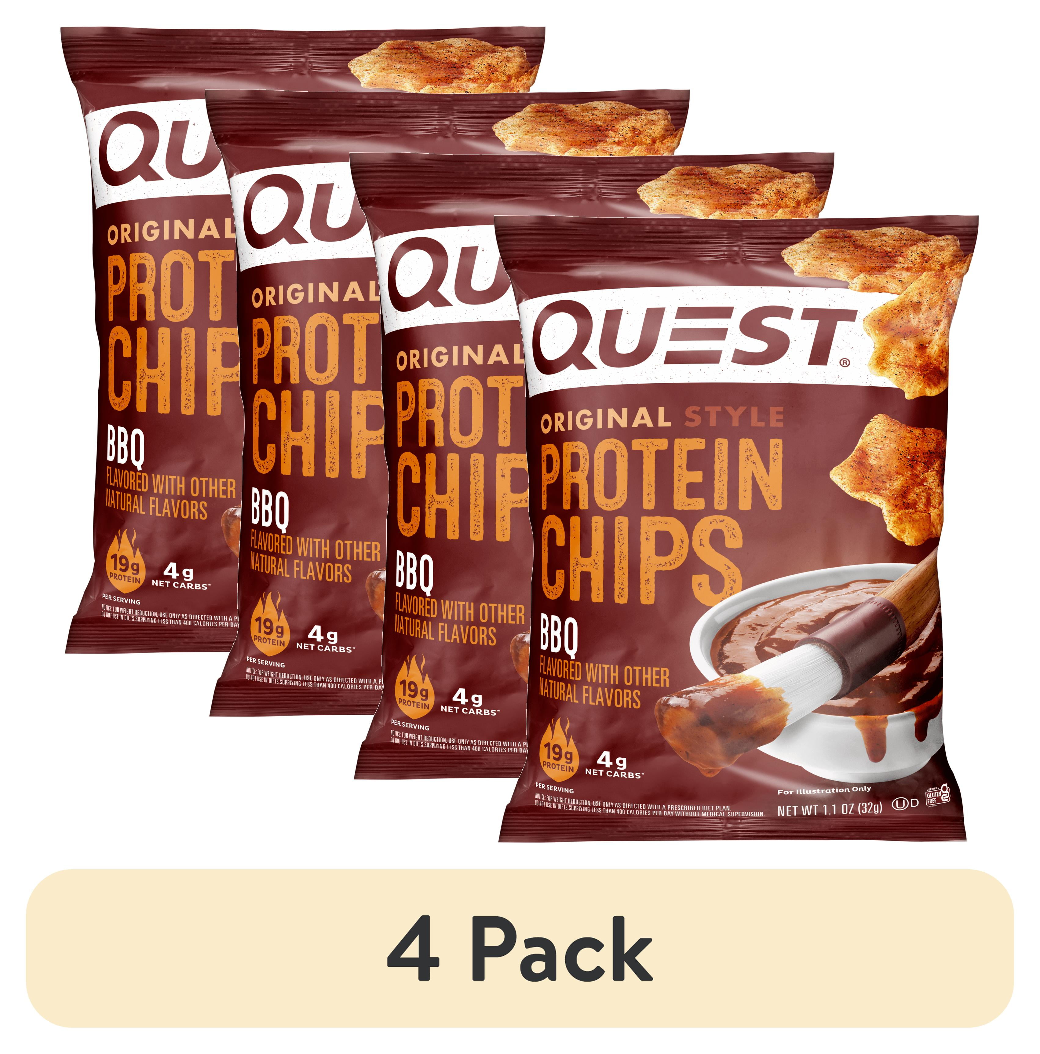 (1 pack) Quest Protein Chips, BBQ, 21g Protein, 1.1 Oz, Single ...