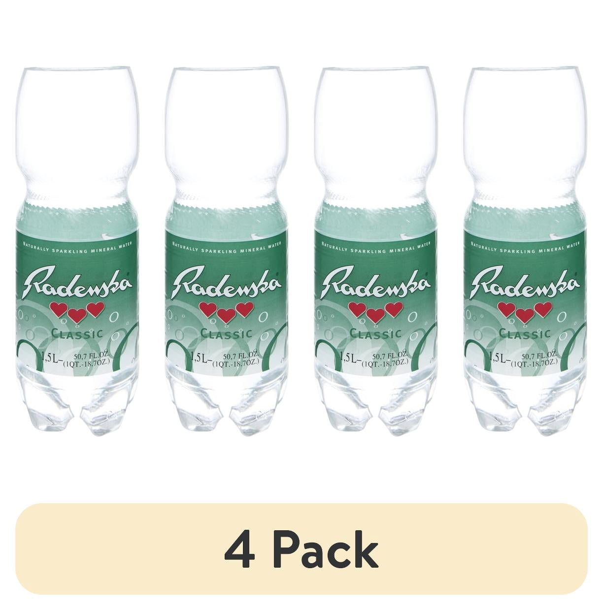 (4 pack) Radenska Naturally Sparkling Mineral Water, Classic, 50.7 Fl ...