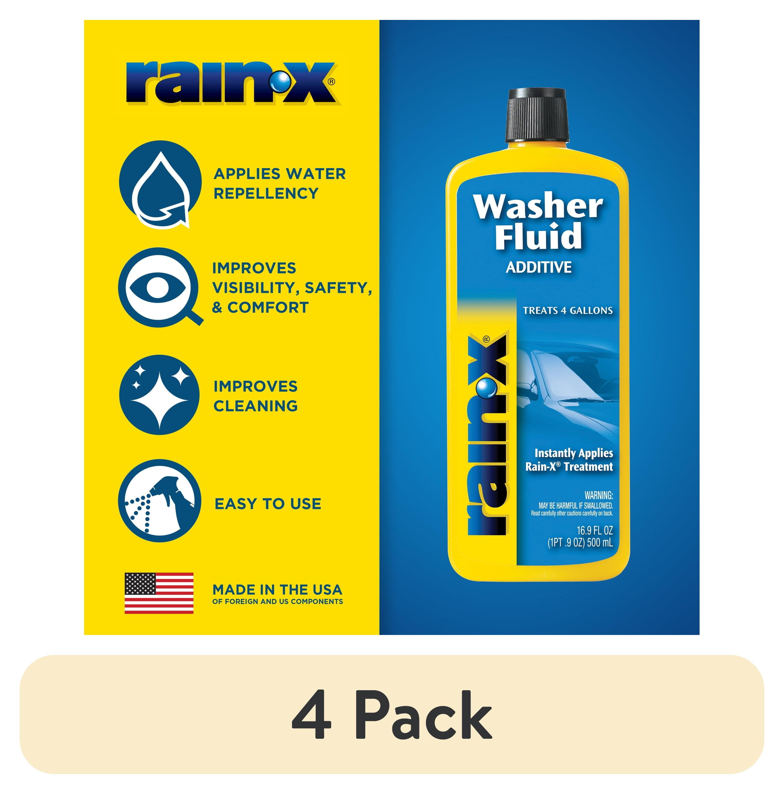 Rain-X Automotive Washer Fluid Additive 16.9 oz Bottle (4 Pack) for ...