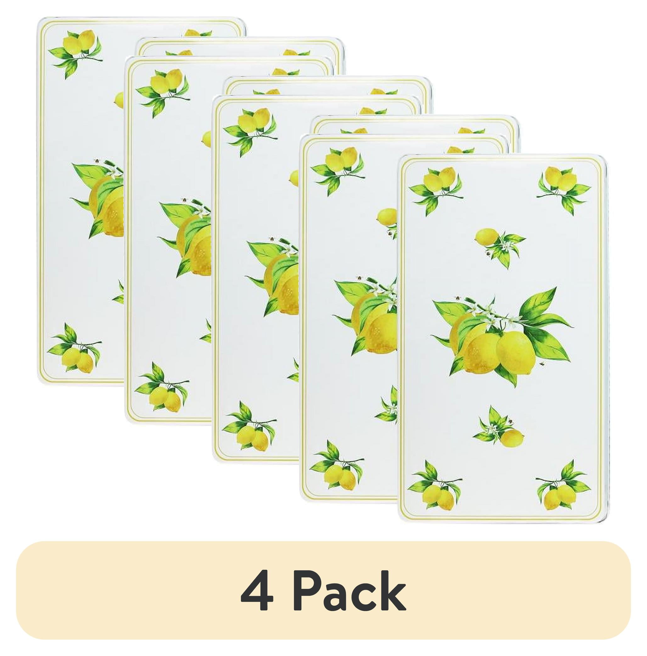 (4 pack) Rectangular Stovetop Burner Cover Set of 2, Fresh Lemons - Walmart.com
