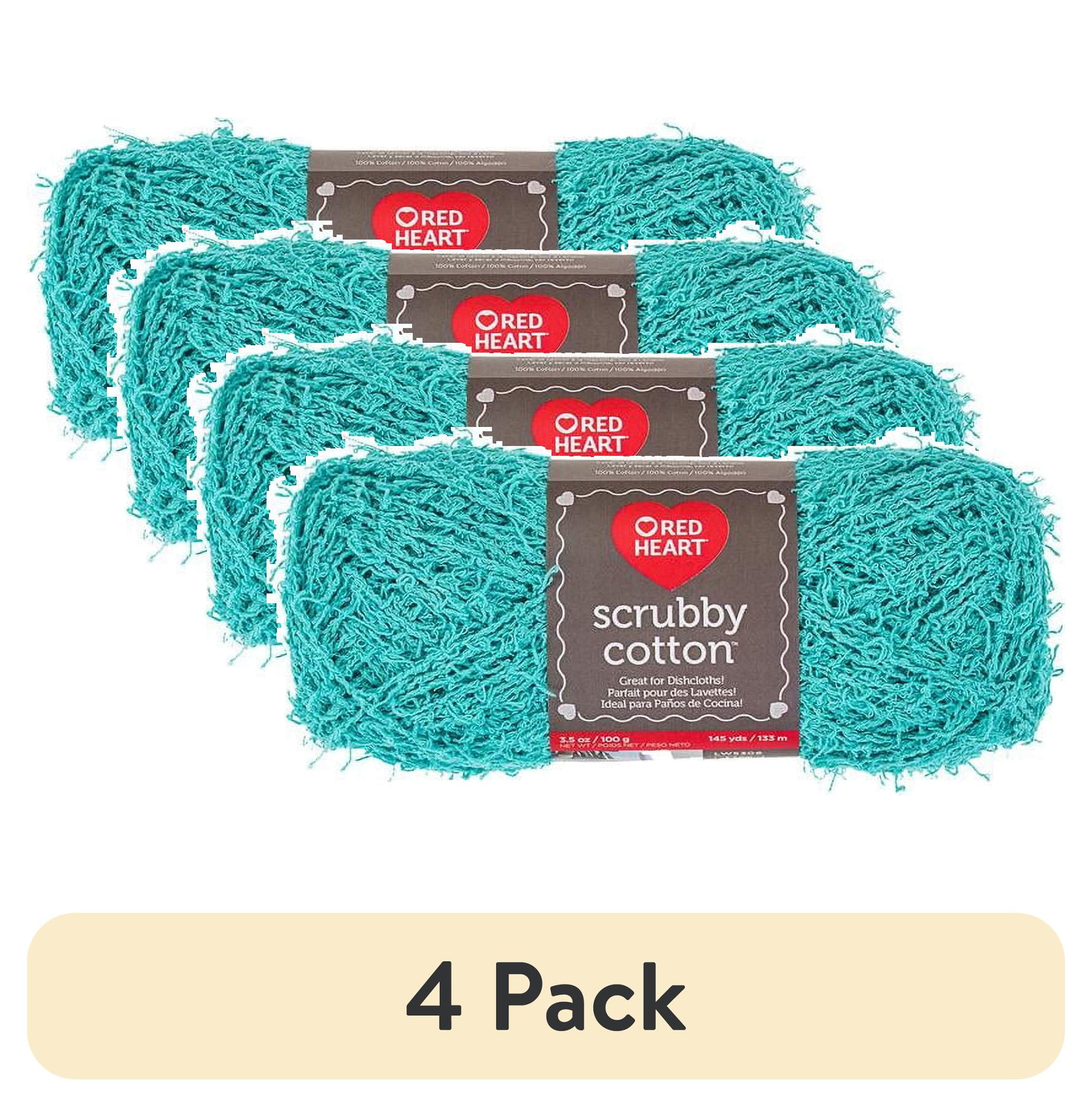 (4 pack) Red Heart Scrubby Cotton Yarn-Fiji - Walmart.com