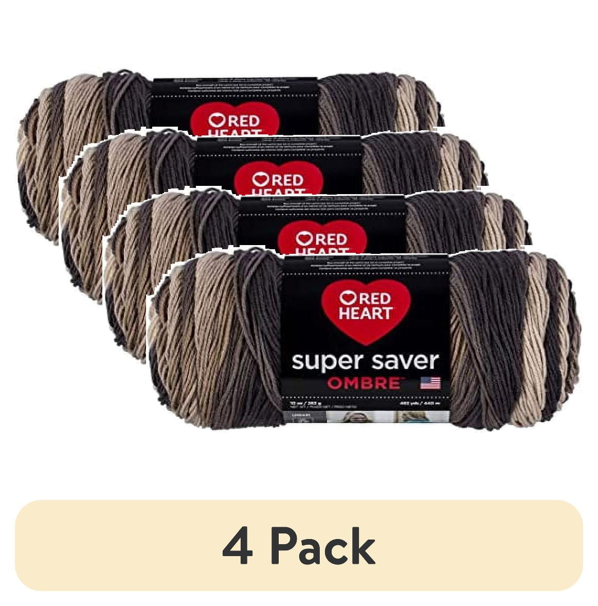 (4 pack) Red Heart Super Saver Yarn 10oz Variegated 482yards Ombre ...