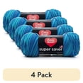 (4 pack) Red Heart® Super Saver™ #4 Worsted Acrylic Yarn, Macaw 5oz ...