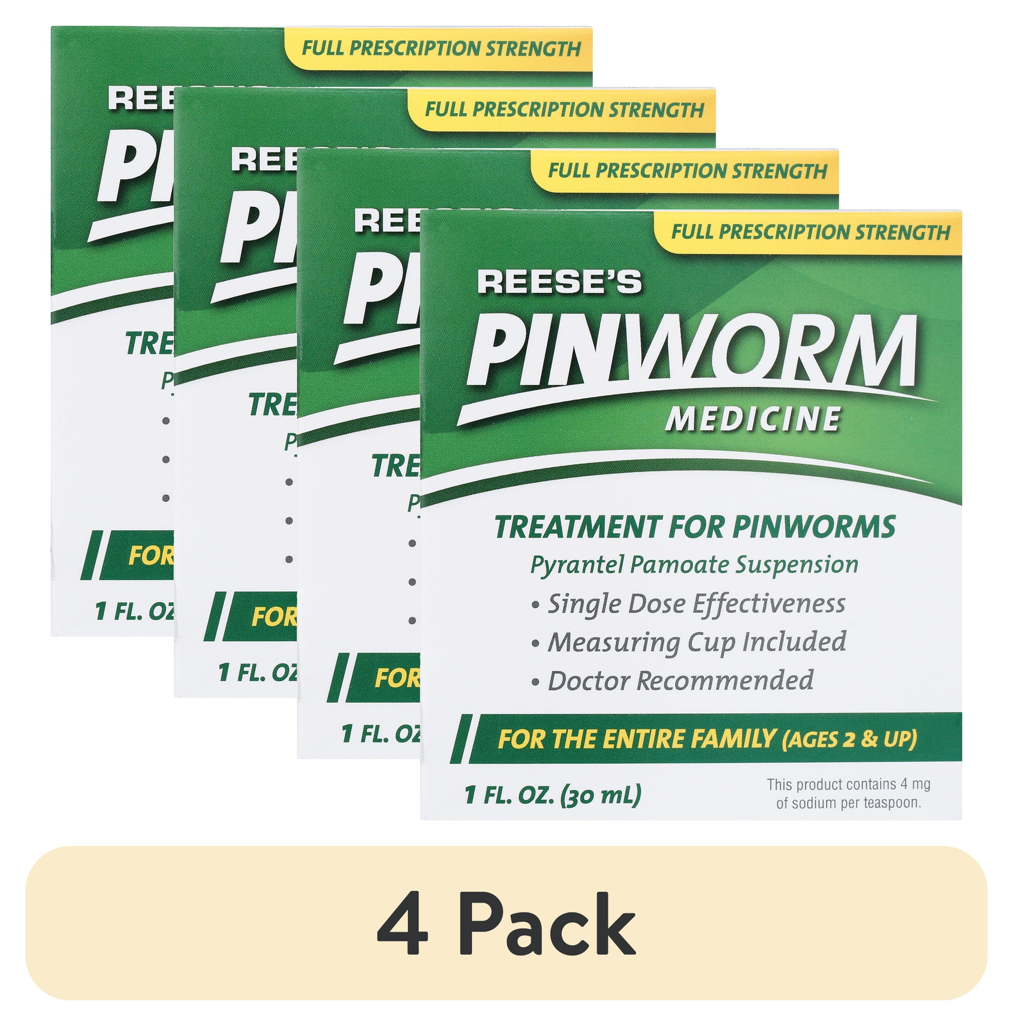 (4 pack) Reese's Pinworm Medicine, 1 fl oz. - Walmart.com