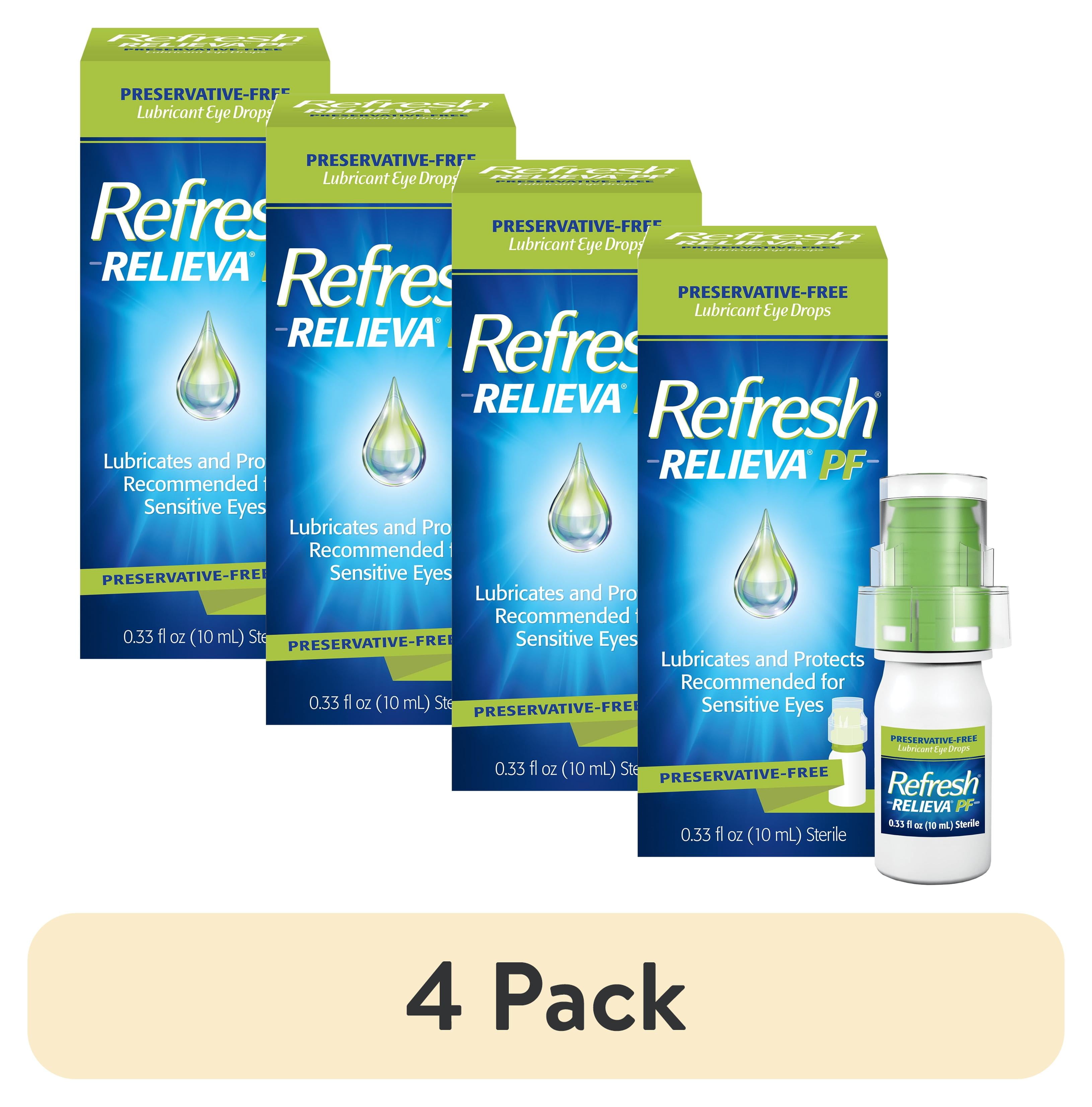 (4 pack) Refresh Relieva PF Preservative-Free Artificial Tears ...