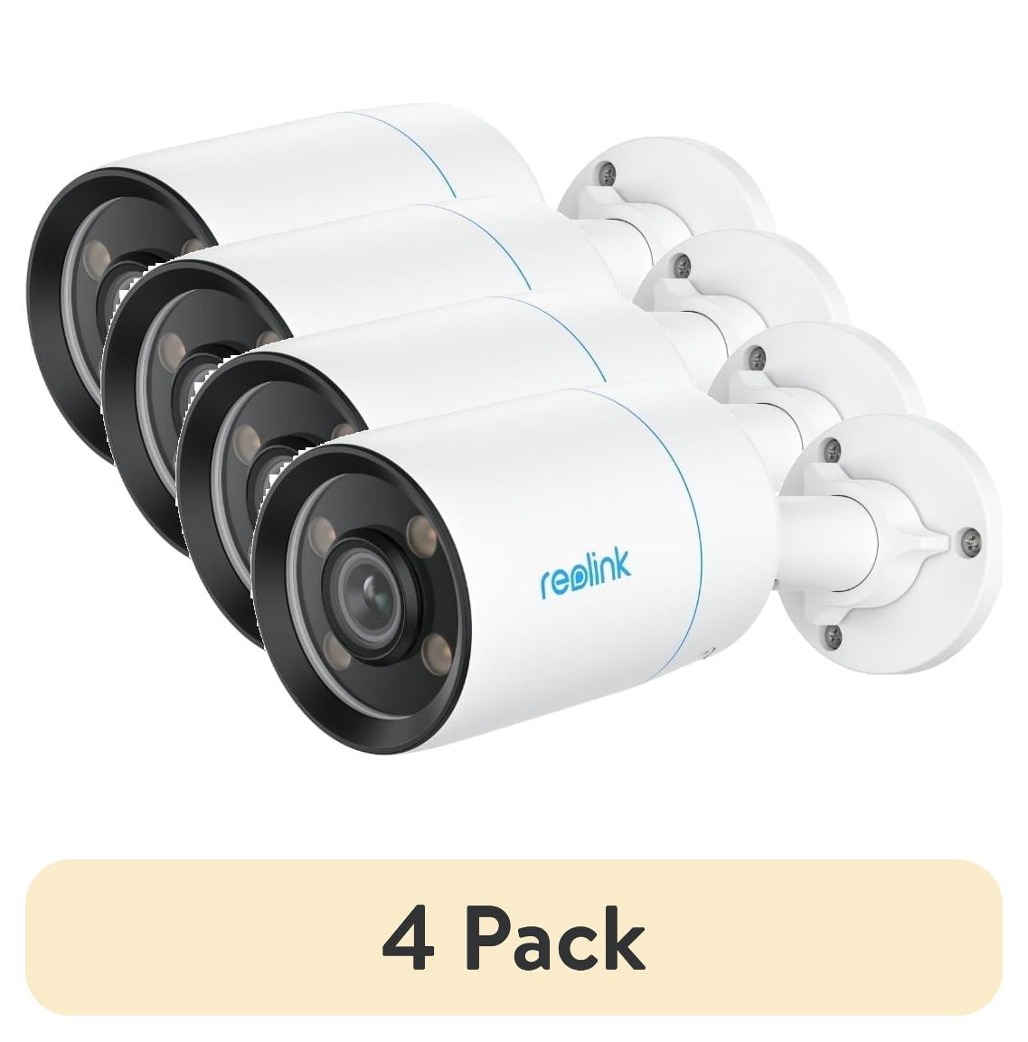 (4 pack) Reolink 4K UHD 8MP Security PoE Camera Full-Color Night IP67 Waterproof 2-Way Audio ...