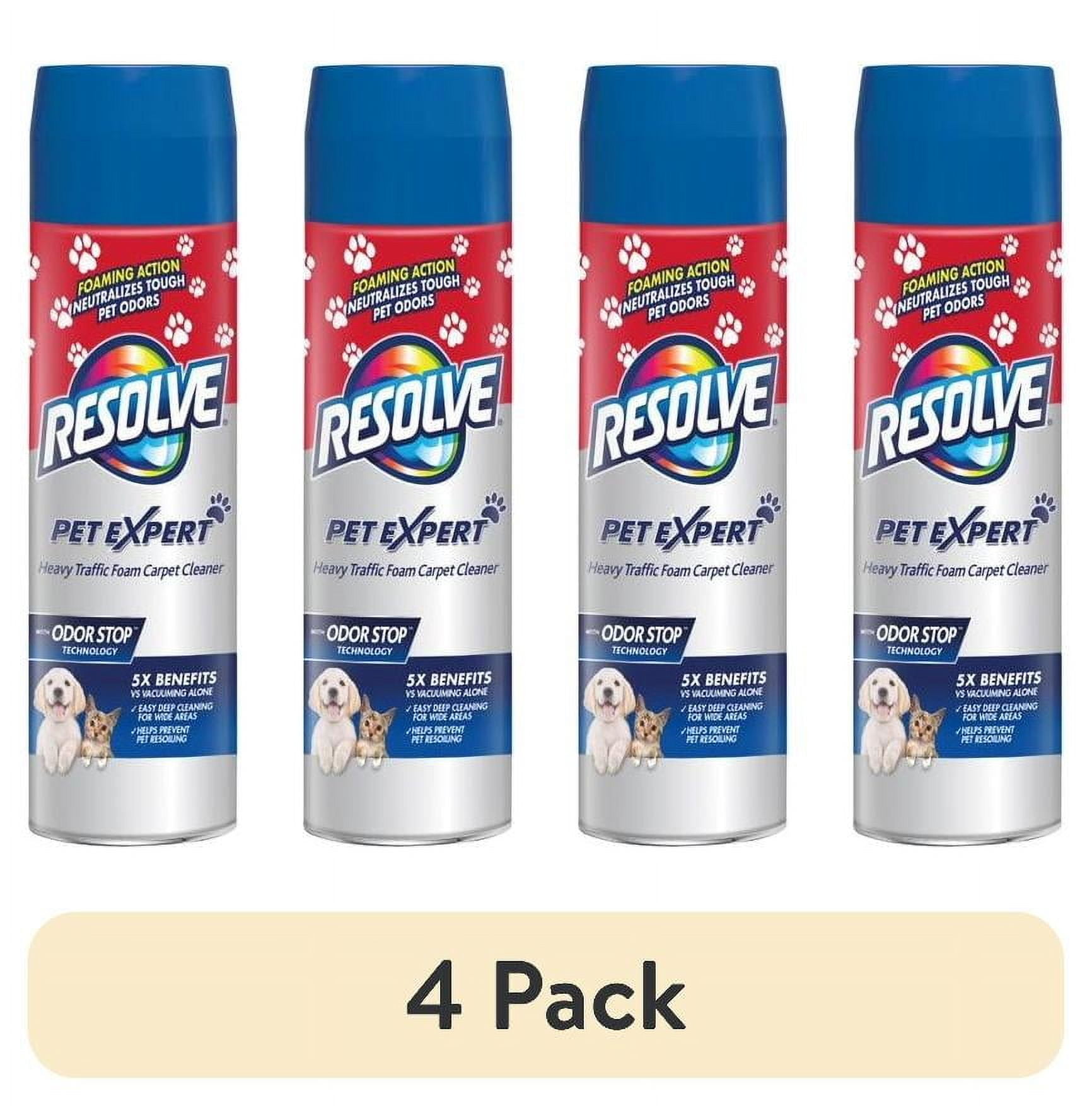 (4 pack) Resolve Pet High Traffic Carpet Foam, 22oz Can - Walmart.com