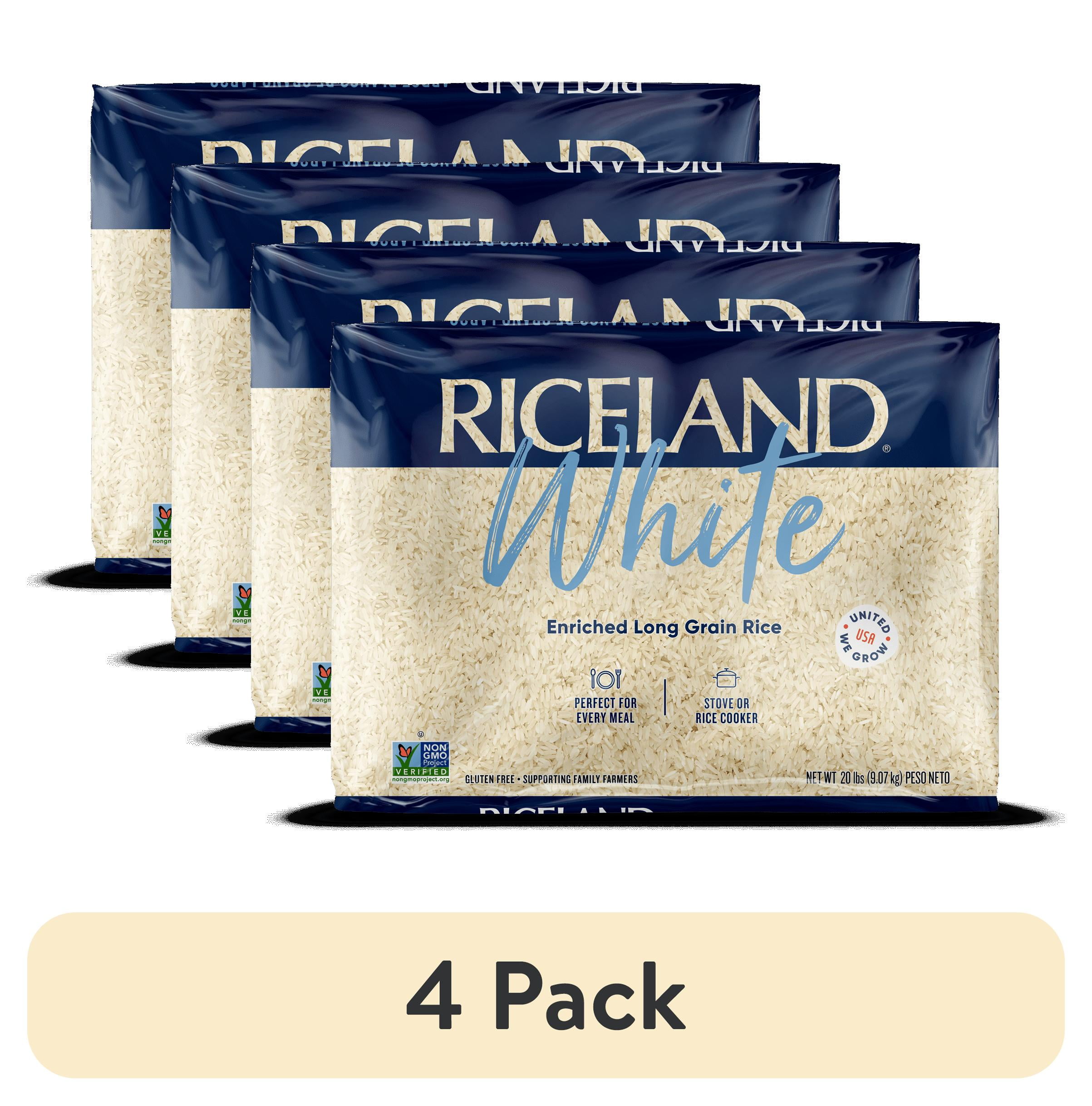 (4 pack) Riceland Enriched Long Grain White Rice 20lb - Walmart.com