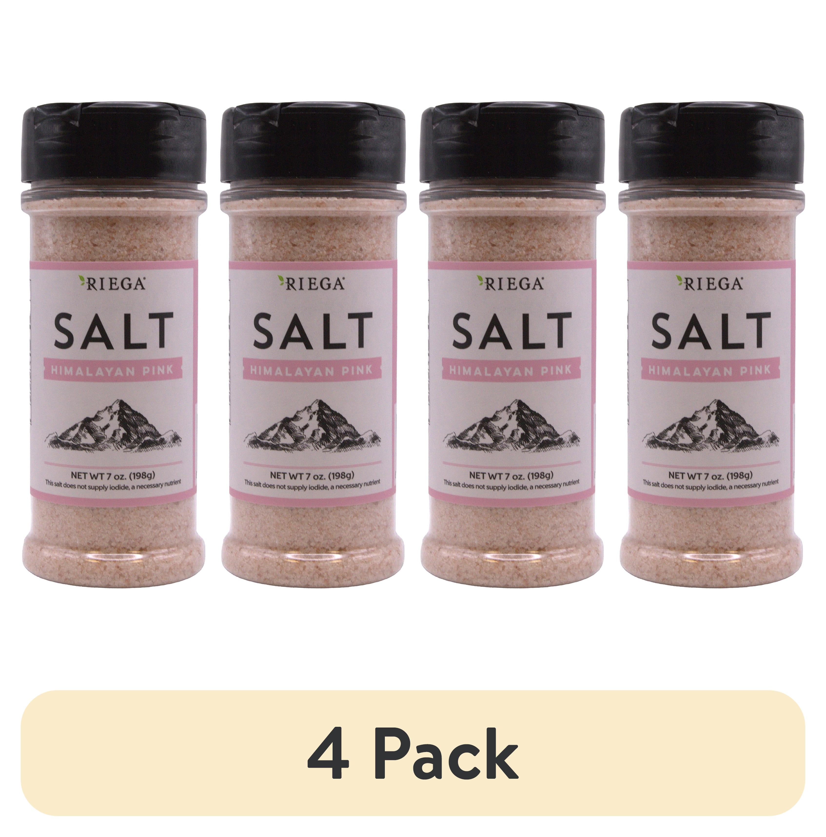 (4 pack) Riega Himalayan Pink Salt Shaker, 7 oz - Allergen-Free, No ...