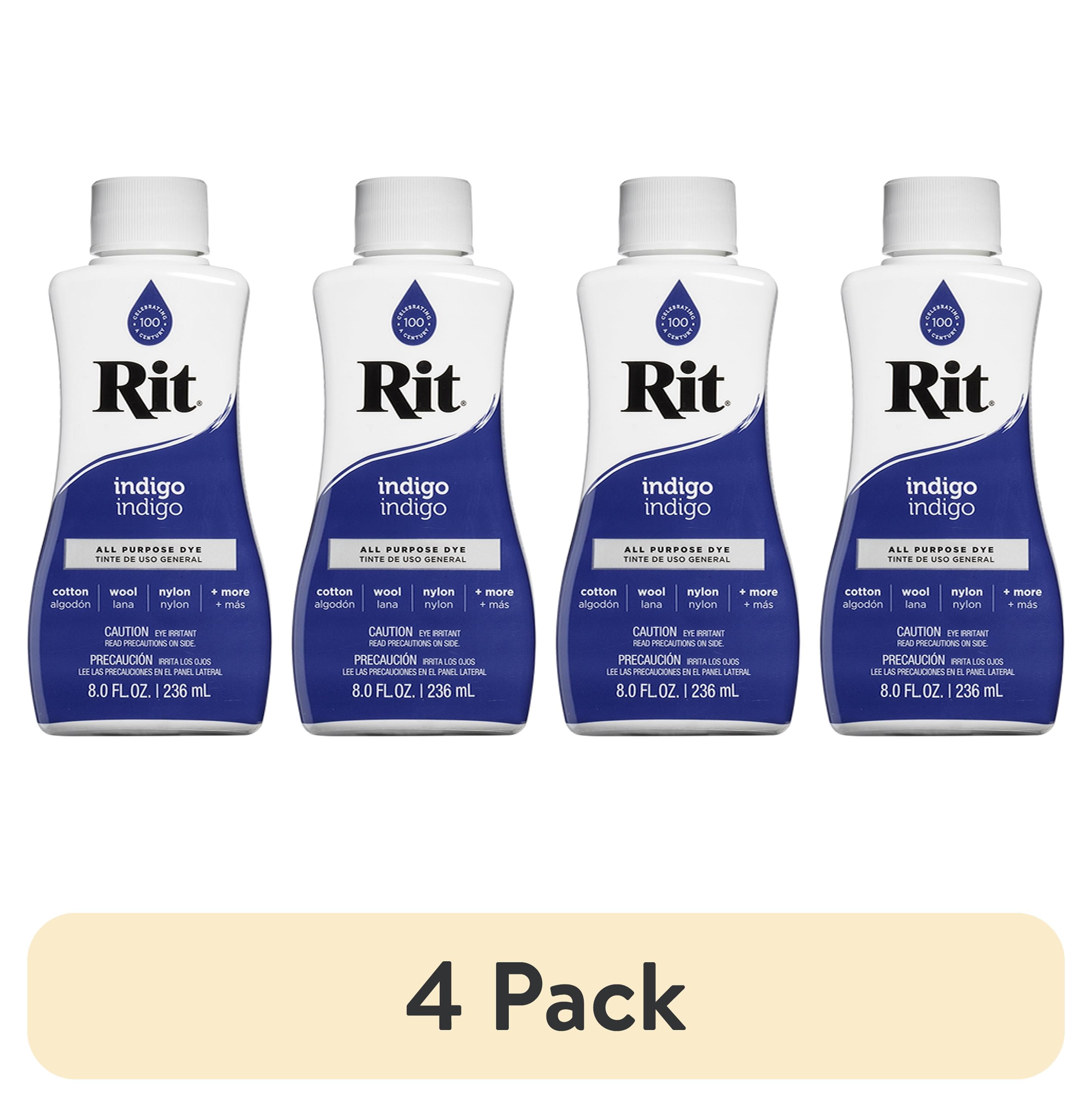 (4 pack) Rit All Purpose Liquid Dye - Indigo, 8 oz - Walmart.com