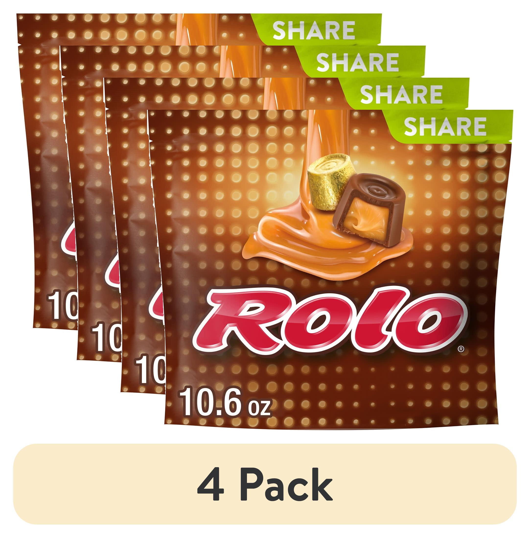(4 pack) Rolo Rich Chocolate Caramels Candy, Share Pack 10.6 oz ...