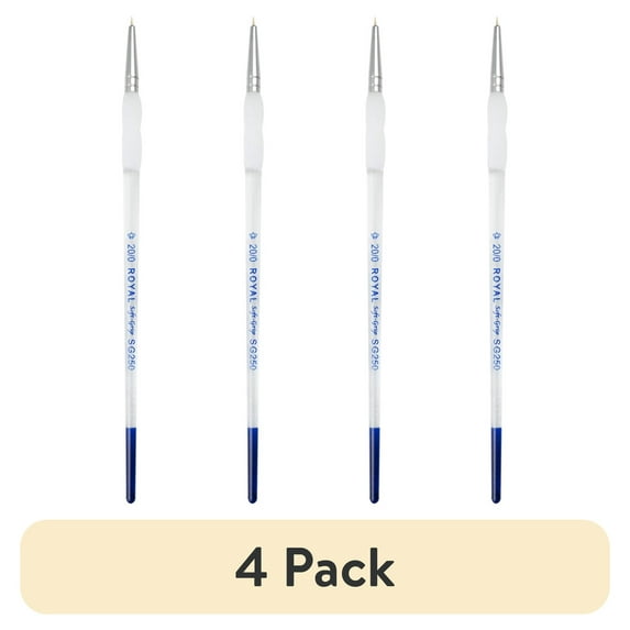 (4 pack) SG250 Series | Soft-Grip™ Standard Handle Gold Taklon Round ...