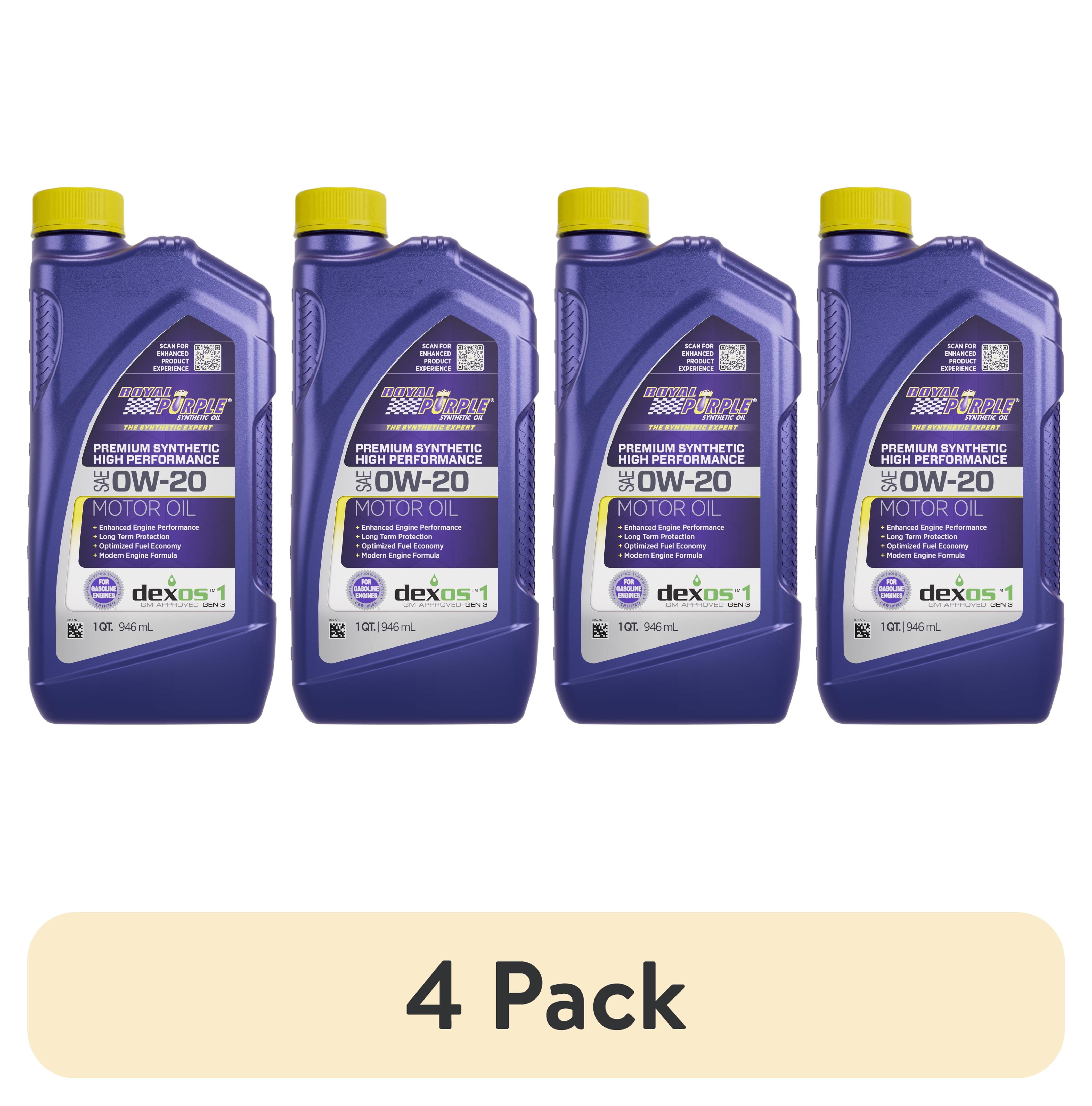 (4 pack) Royal Purple High Performance Motor Oil 0W-20 Premium ...