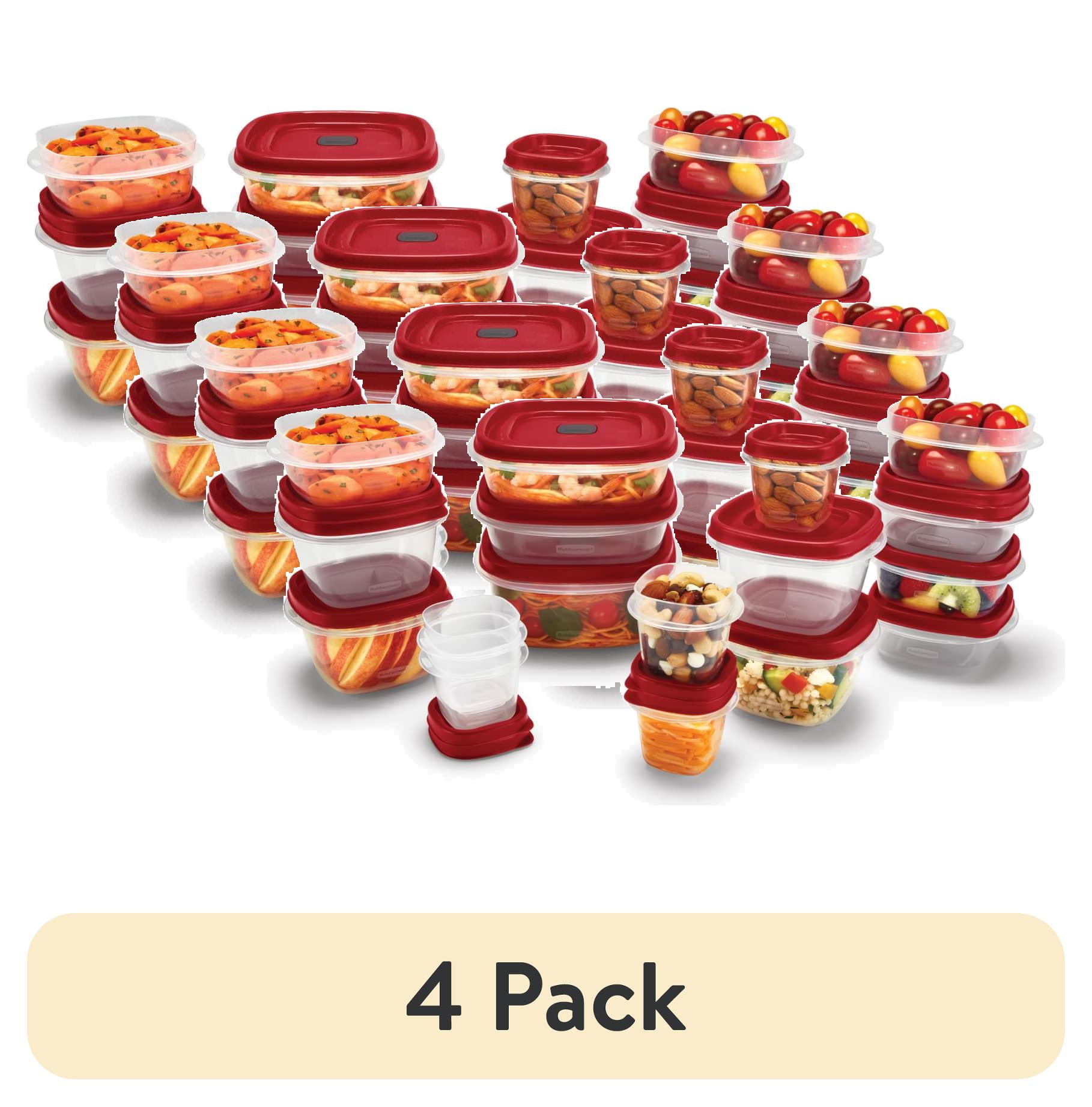 (4 pack) Rubbermaid Easy Find Lid 34 Pc Set of Food Storage Containers ...
