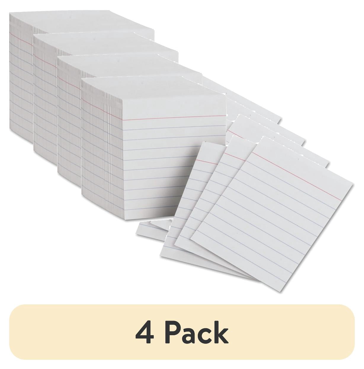 (4 pack) Ruled Mini Index Cards, 3 x 2 1/2, White, 200/Pack - Walmart.com