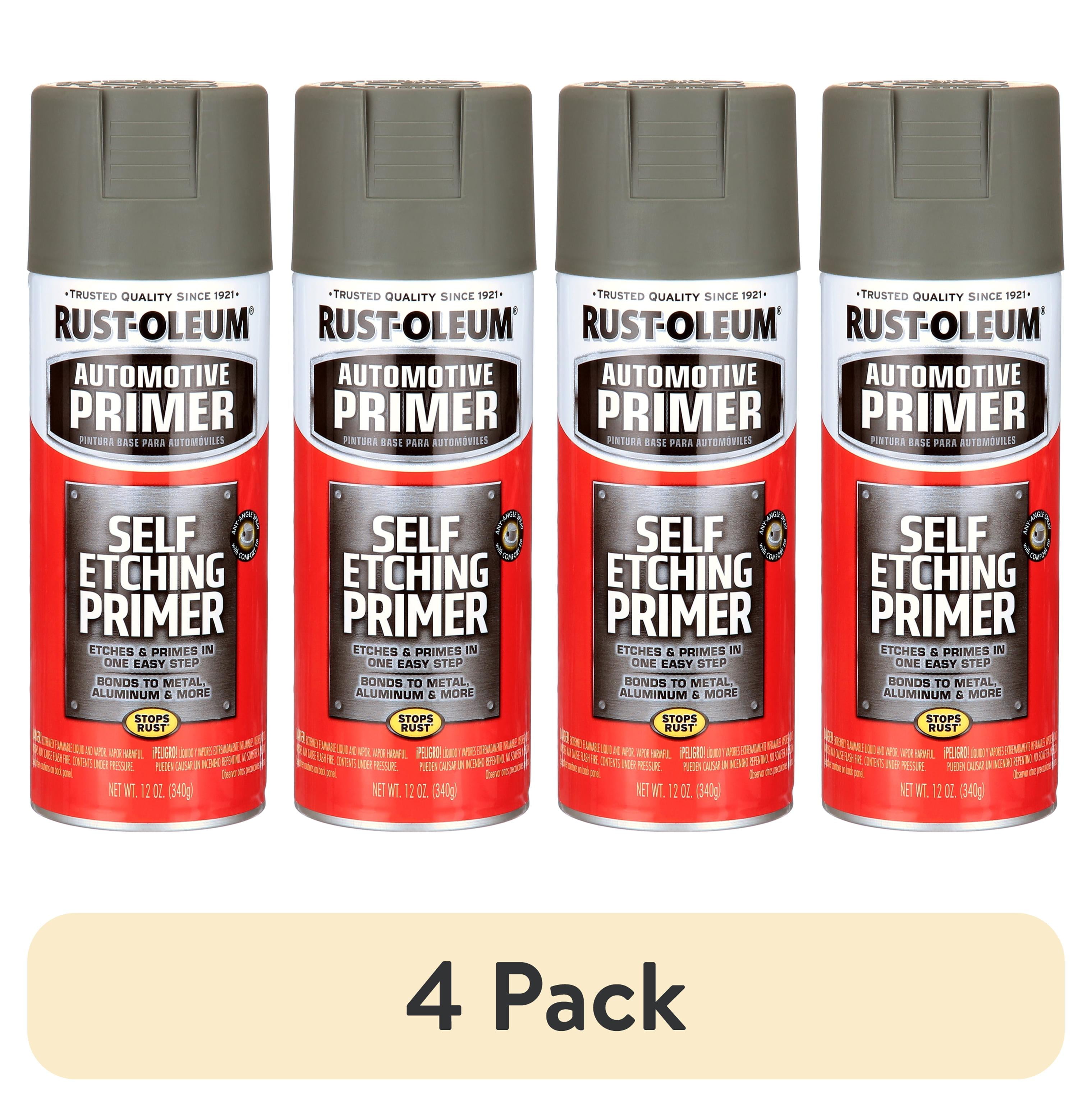 (4 pack) Rust-Oleum Automotive Self Etching Primer Spray, Dark Green ...