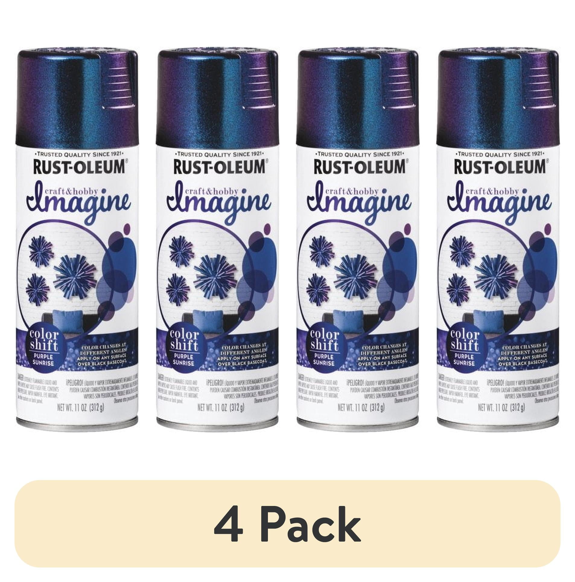 (4 pack) Rust-Oleum Imagine Gloss Purple Sunrise Spray Paint 11 oz ...