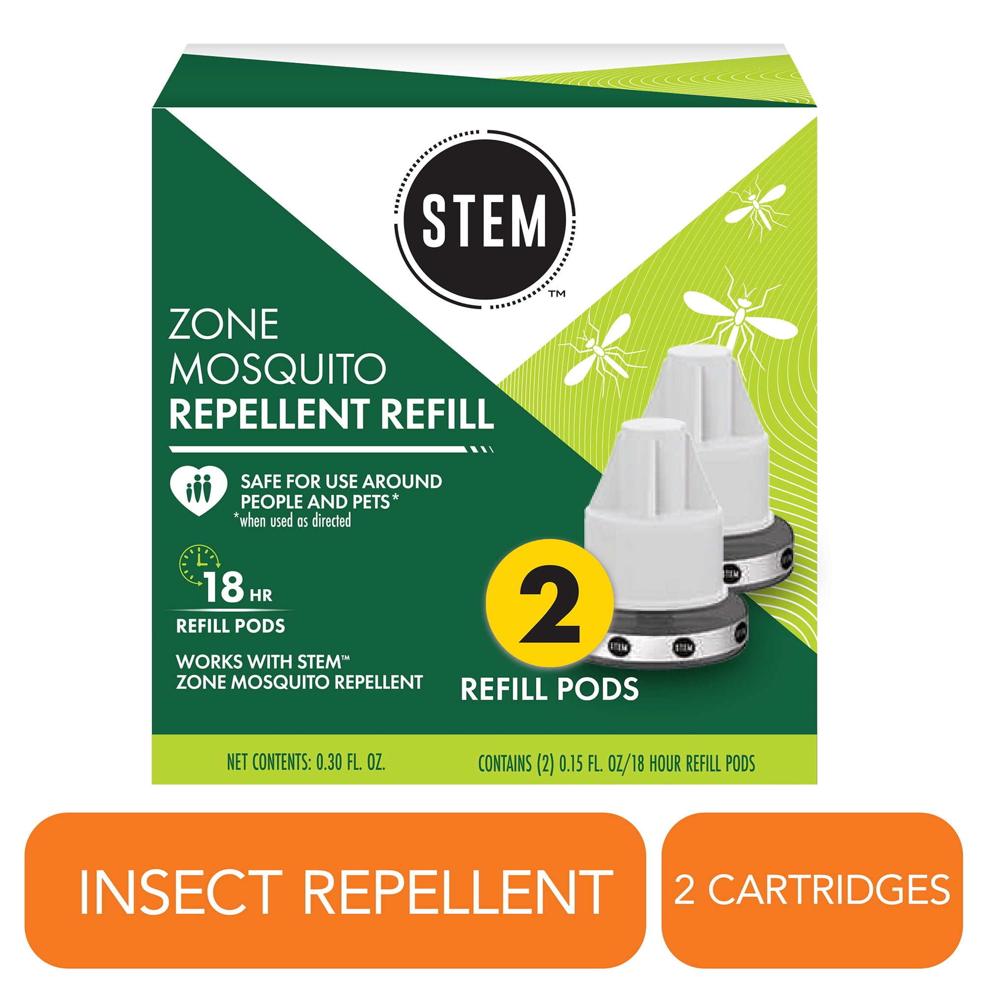 (4 pack) STEM Zone Mosquito Repellent Refill Pods (2), Easy-to-Use ...
