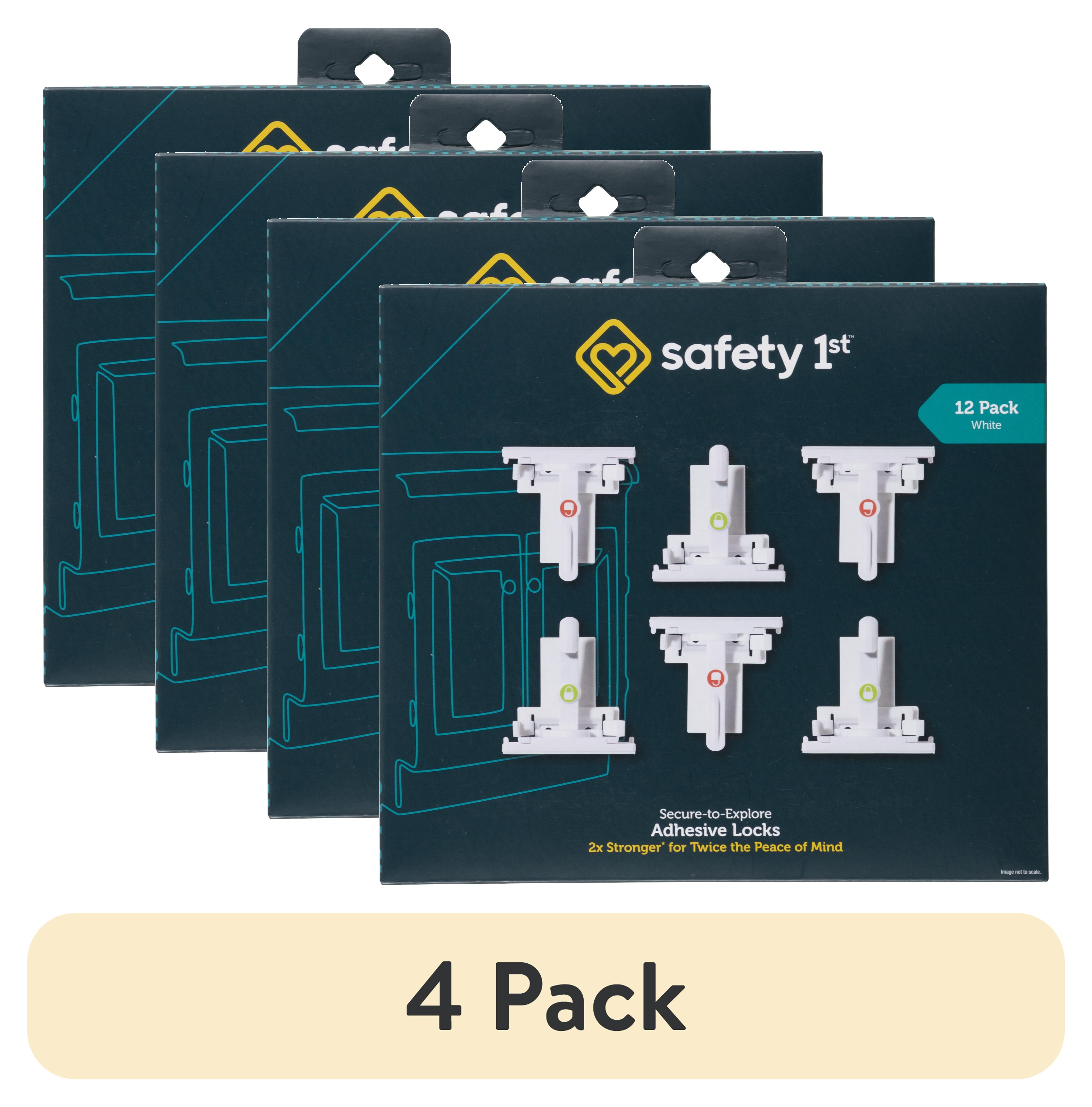 (4 pack) Safety 1st Secure-to-Explore Adhesive Safety Locks (12 Locks ...
