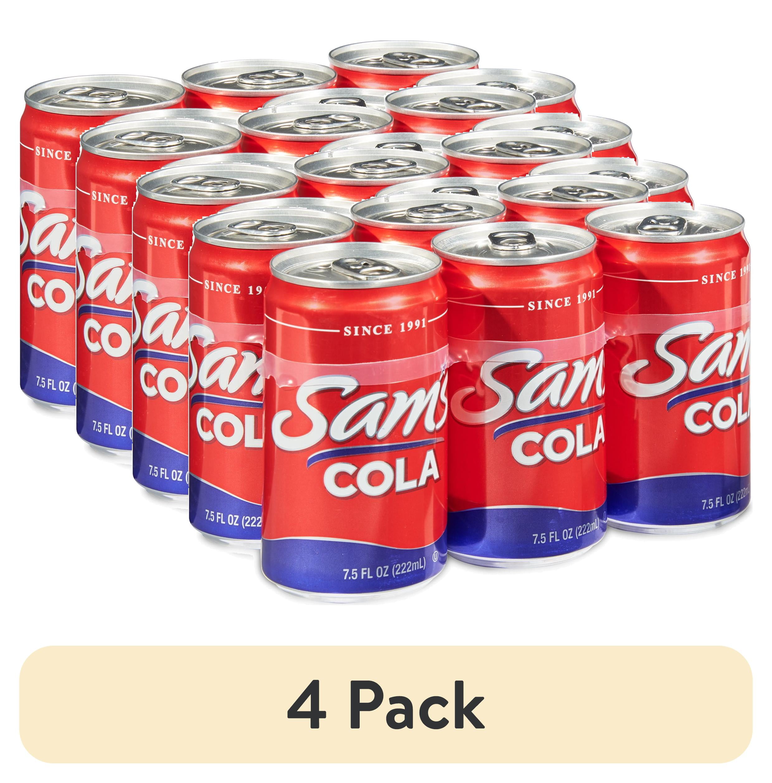 (4 pack) Sam's Cola, 7.5 fl oz, 6 Pack Cans - Walmart.com