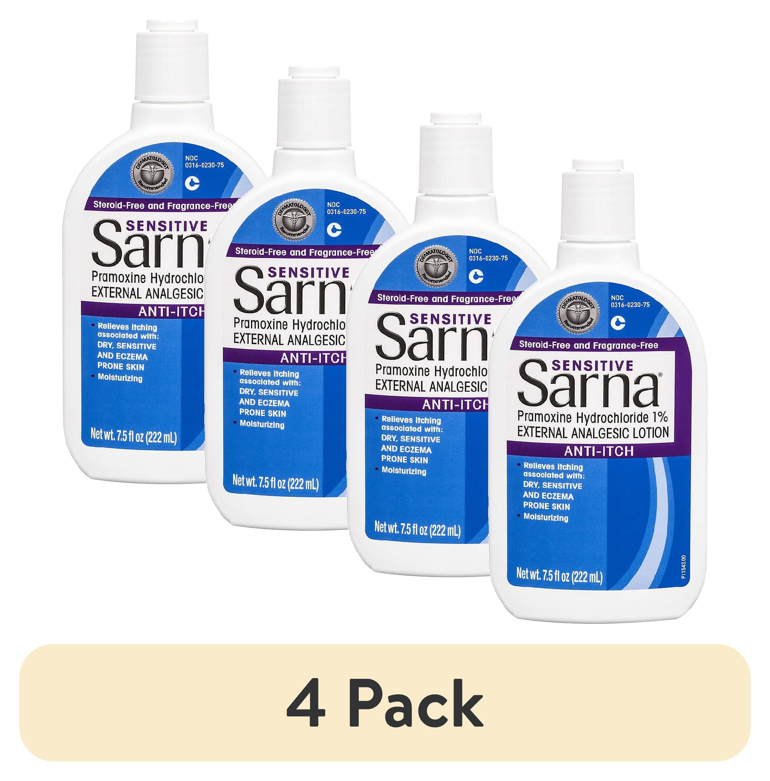 (4 pack) Sarna Sensitive Steroid-Free Anti-Itch Lotion Unscented ...