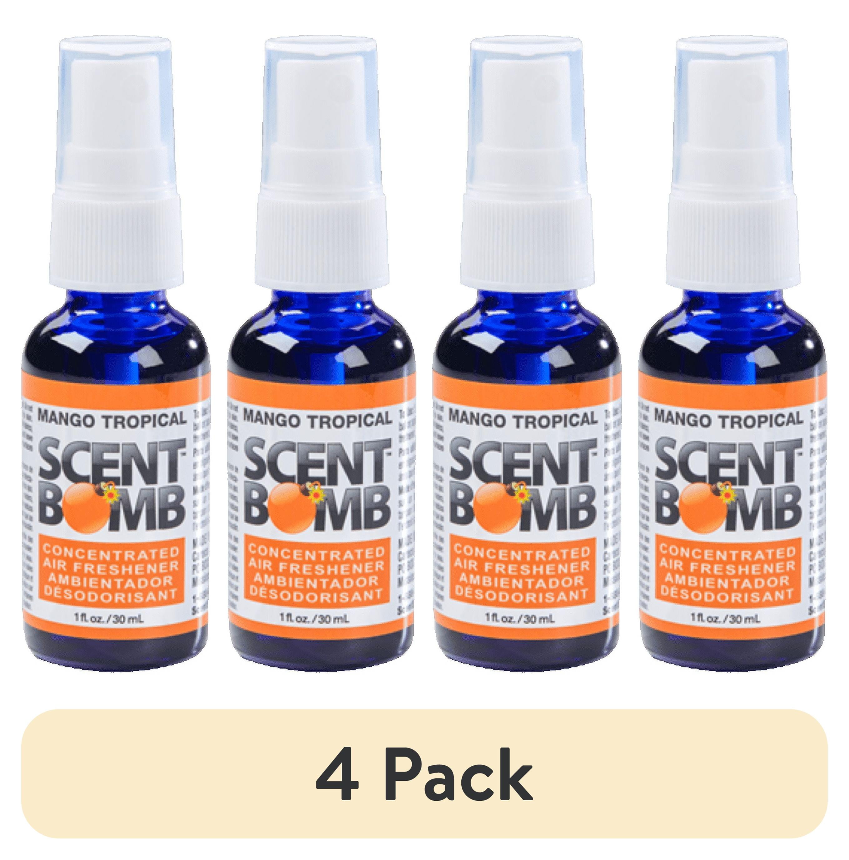 (4 pack) Scent Bomb Mango Tropical Scent Spray Air Freshener, 1 oz ...