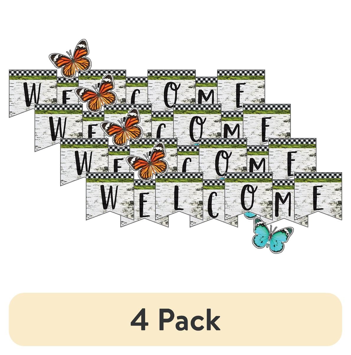 (4 pack) Schoolgirl Style Woodland Whimsy Welcome Bulletin Board Set (9 ...