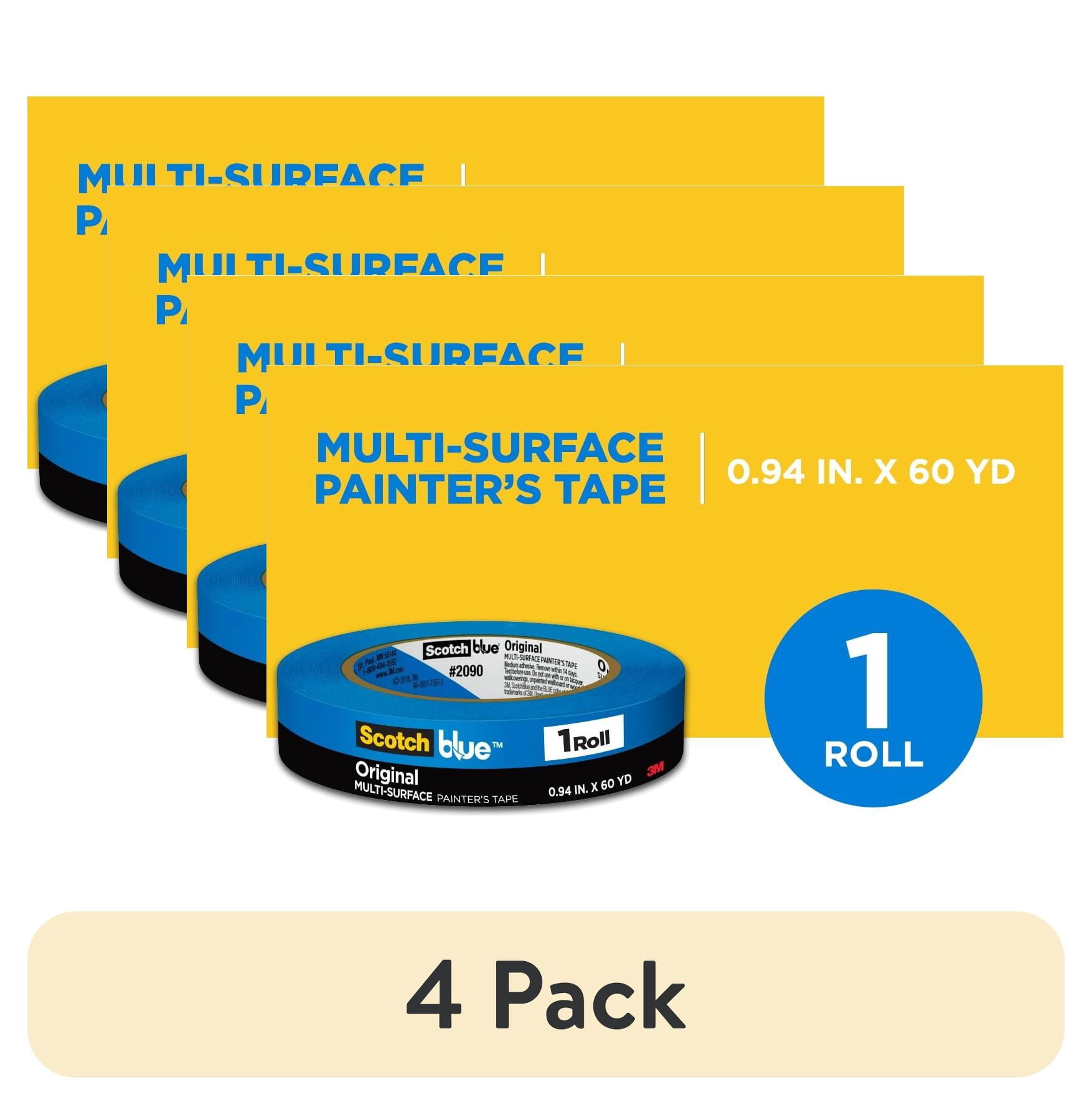 (4 pack) Scotch Blue Painter's Tape, 0.94 in. x 60 yd., 1 Pack ...