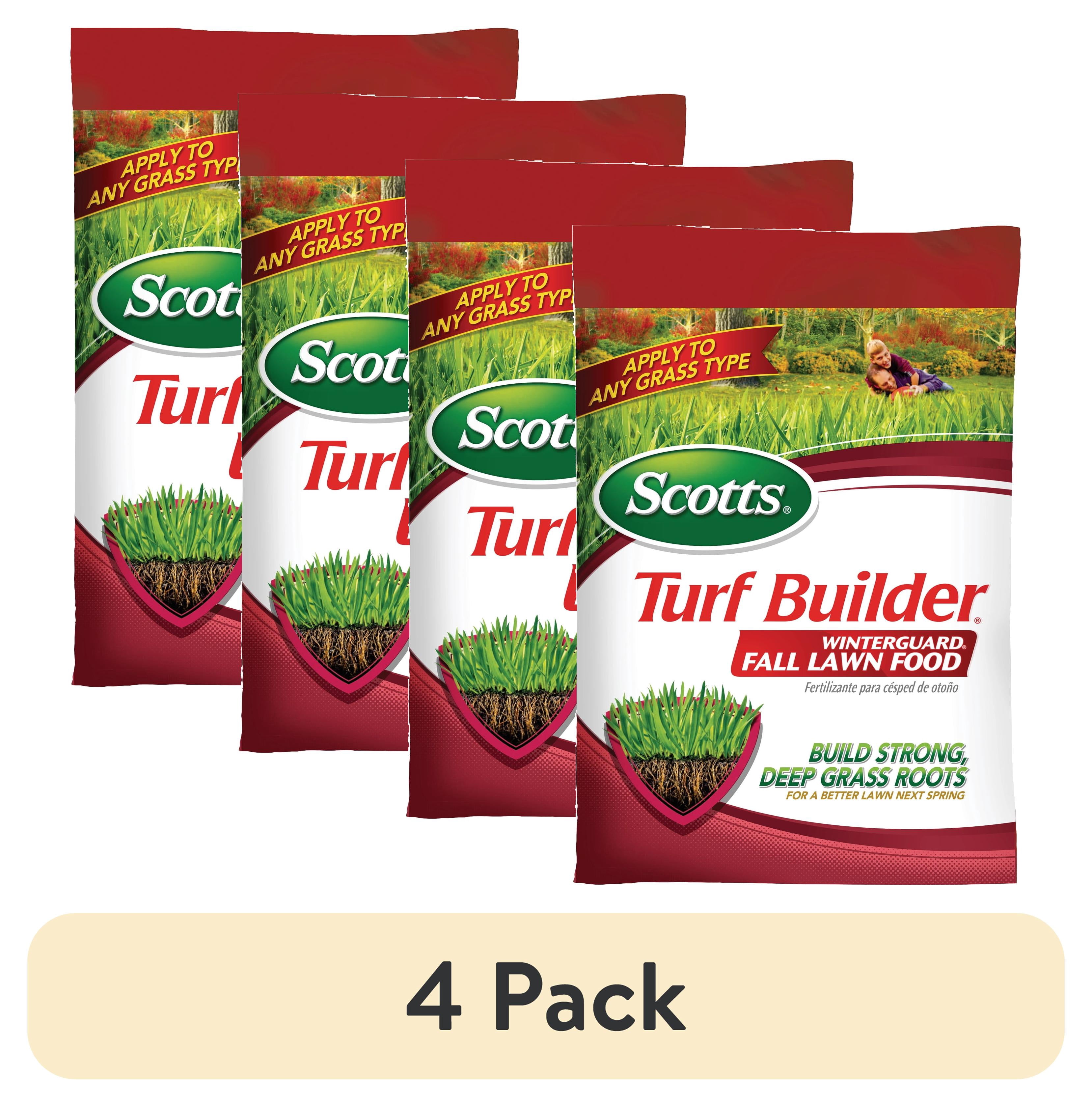 (4 pack) Scotts Turf Builder WinterGuard Fall Lawn Fertilizer, 10 lbs ...