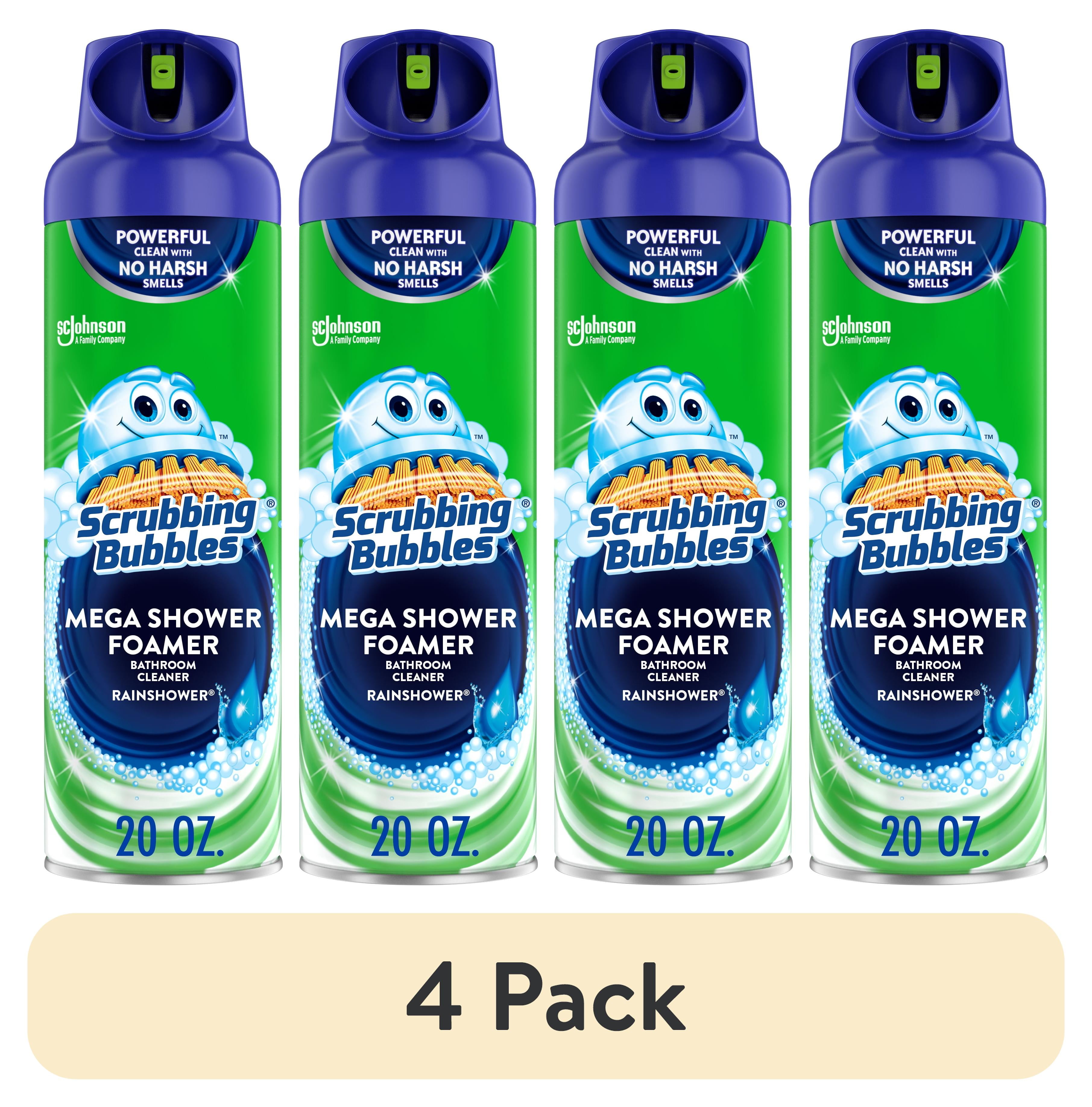 (4 pack) Scrubbing Bubbles Mega Shower Foamer, Bathroom and Shower ...