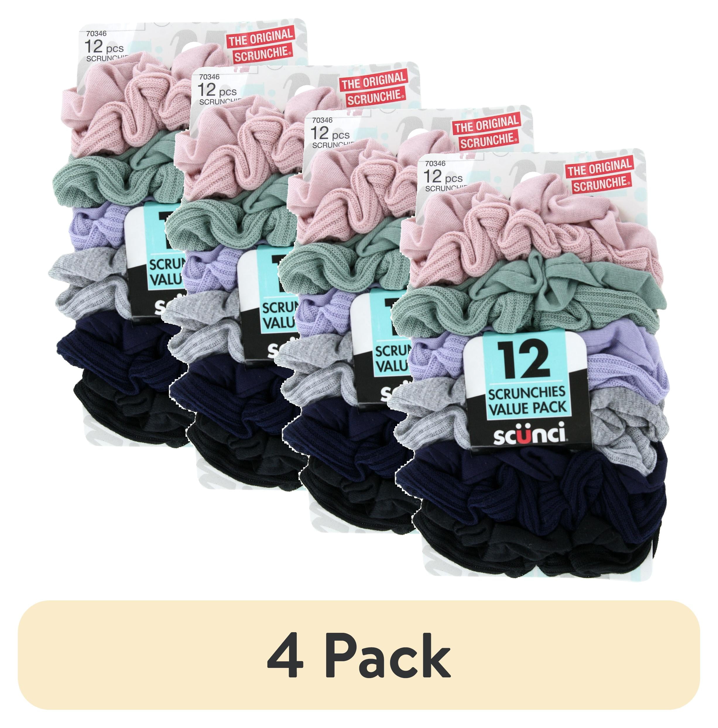 (4 pack) Scunci The Original Scrunchie Textured Hair Scrunchies ...