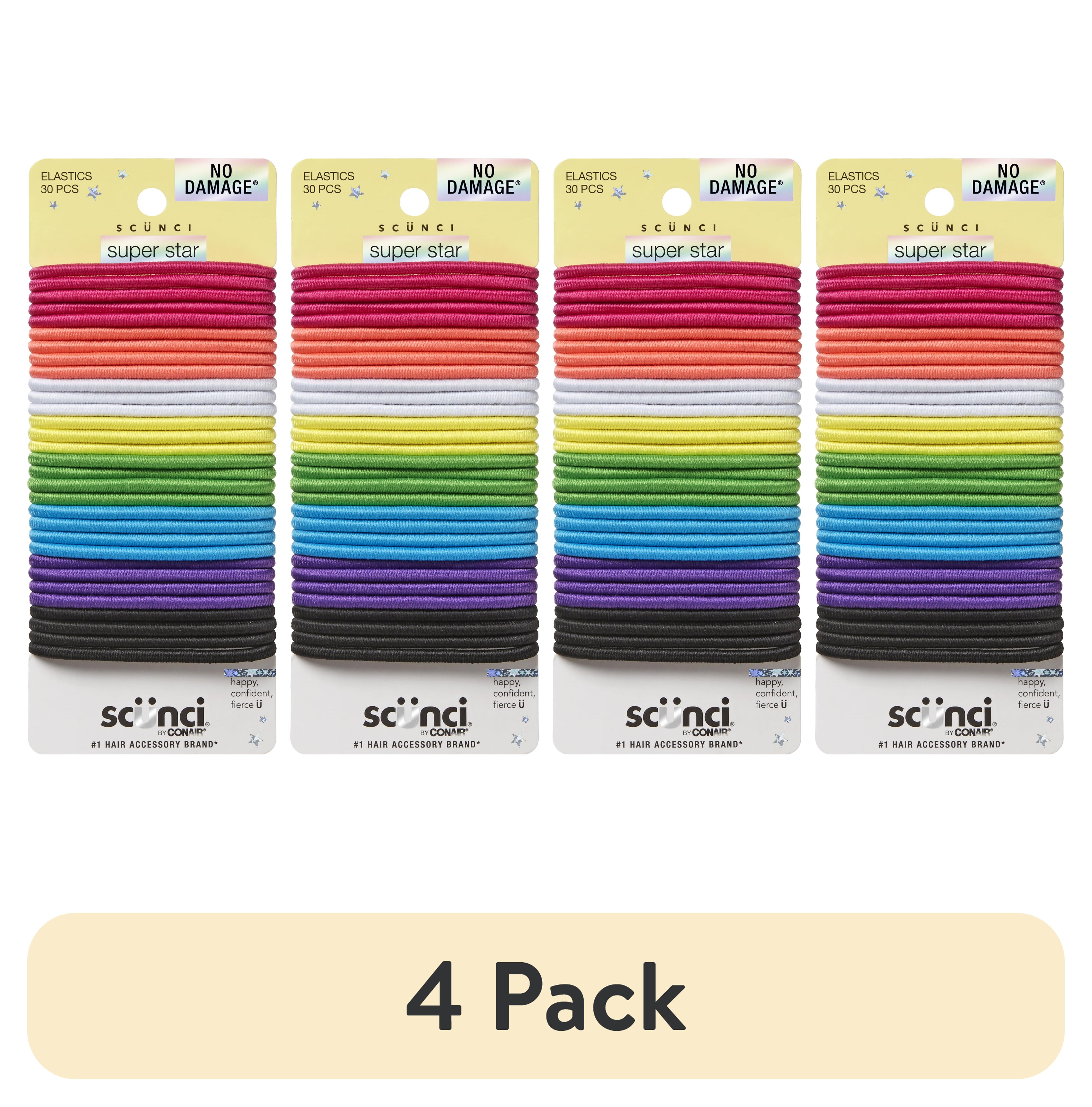 Scunci No Damage Hair Ties - 30 Ct - Assorted Rainbow Colors - Walmart.com