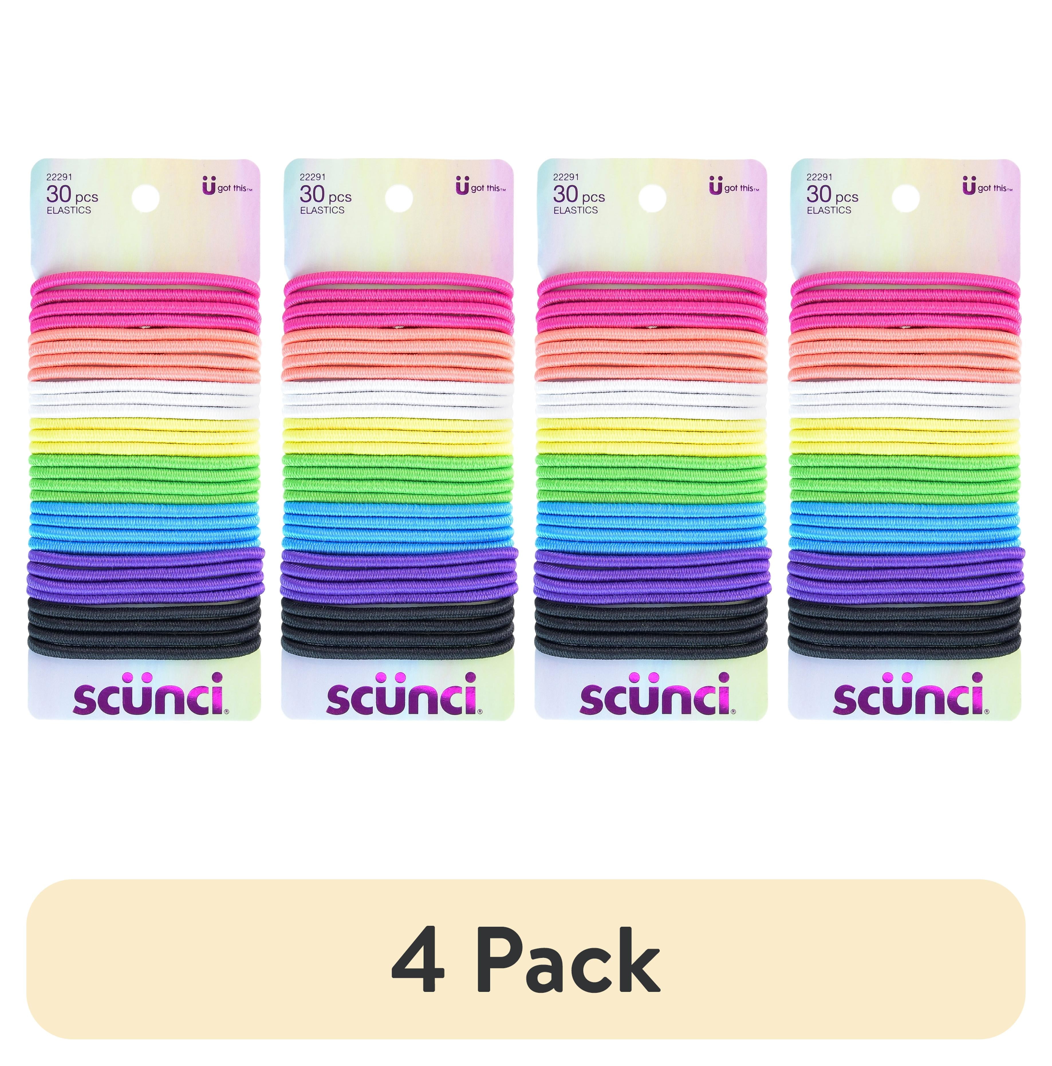 Scunci No Damage Hair Ties - 30 Ct - Assorted Rainbow Colors - Walmart.com