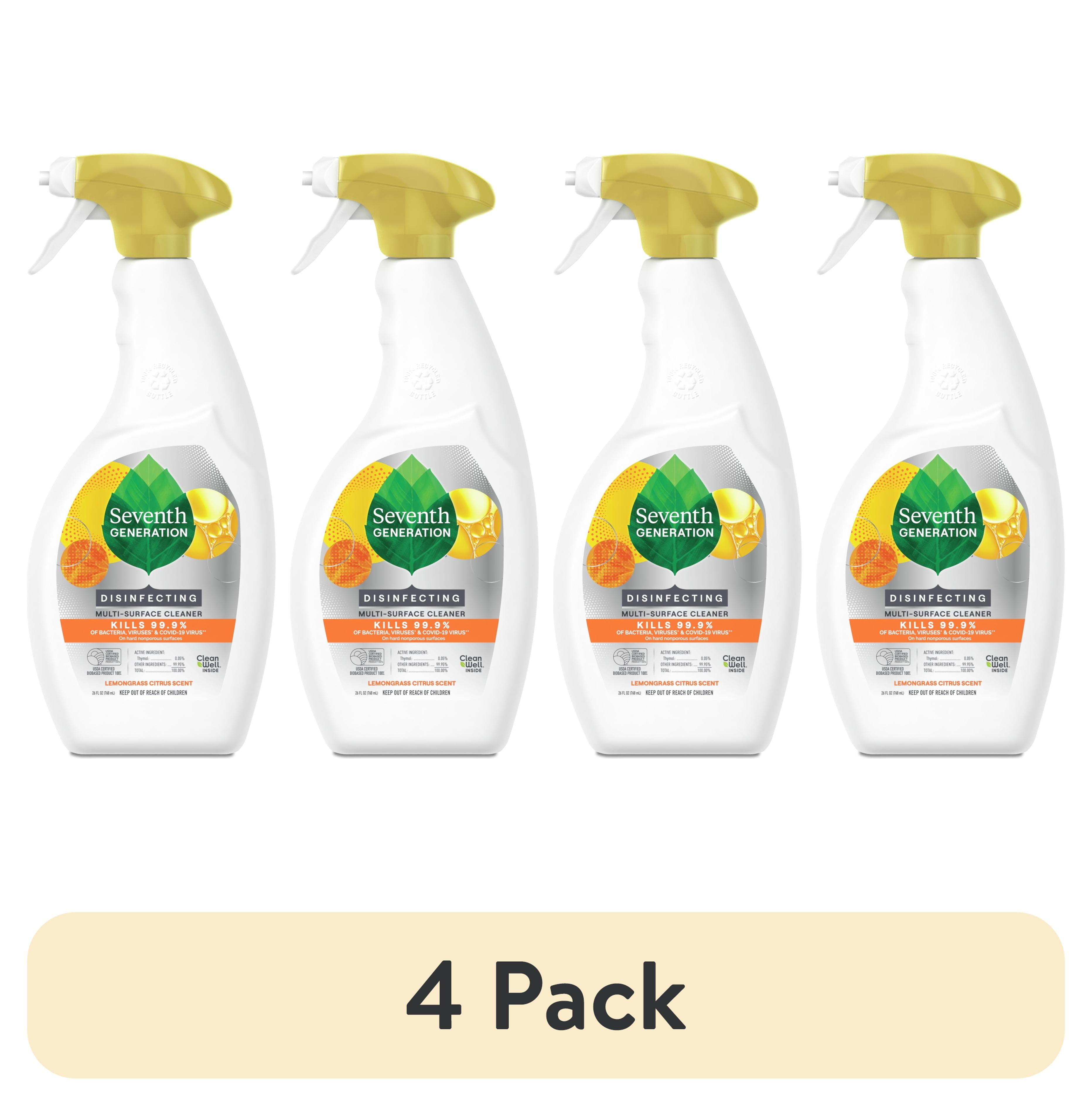 (4 pack) Seventh Generation Disinfectant Spray All Purpose Cleaner ...