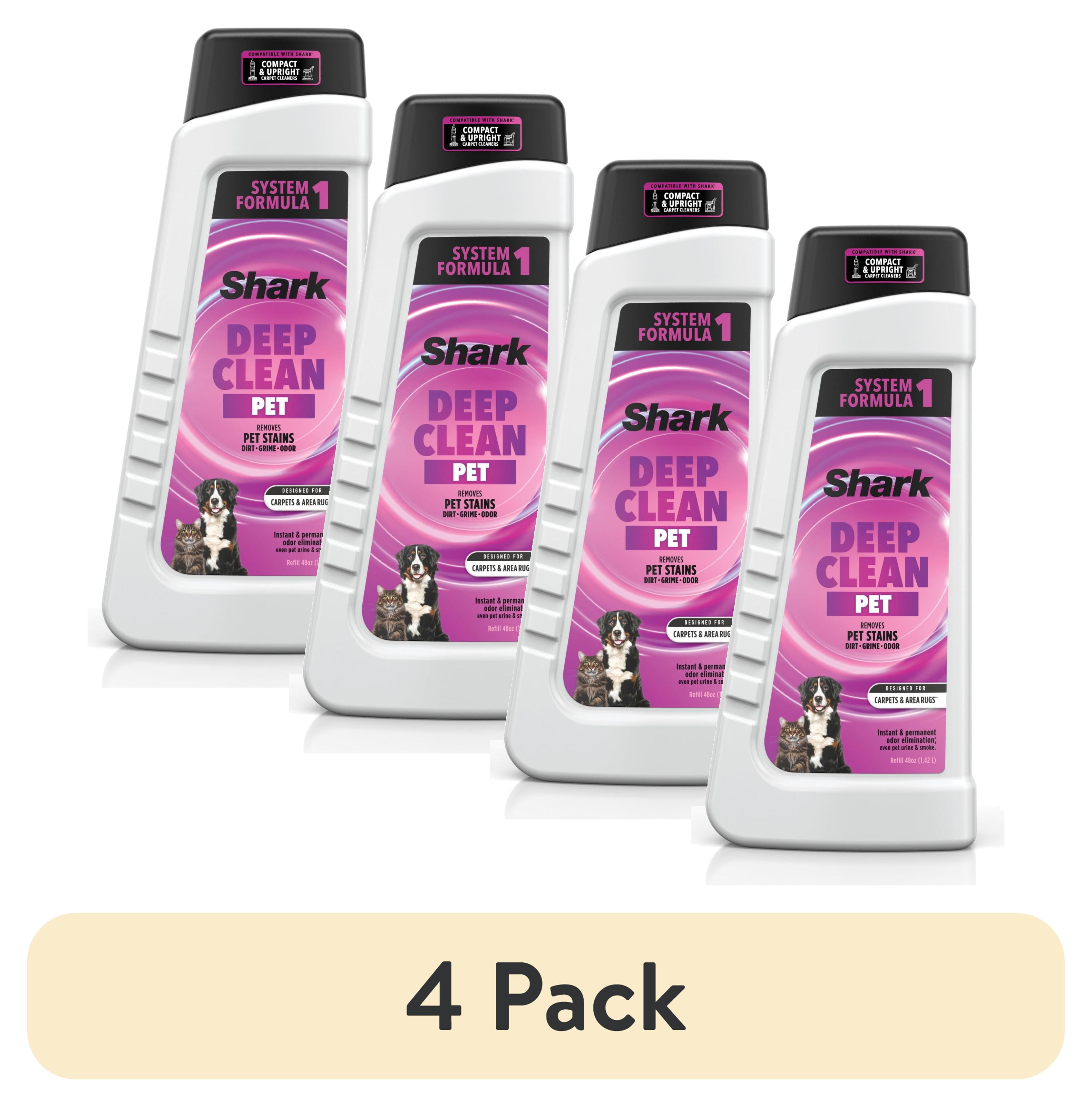 (4 pack) Shark Deep Clean Pet Formula 48 oz for Upright & Portable ...