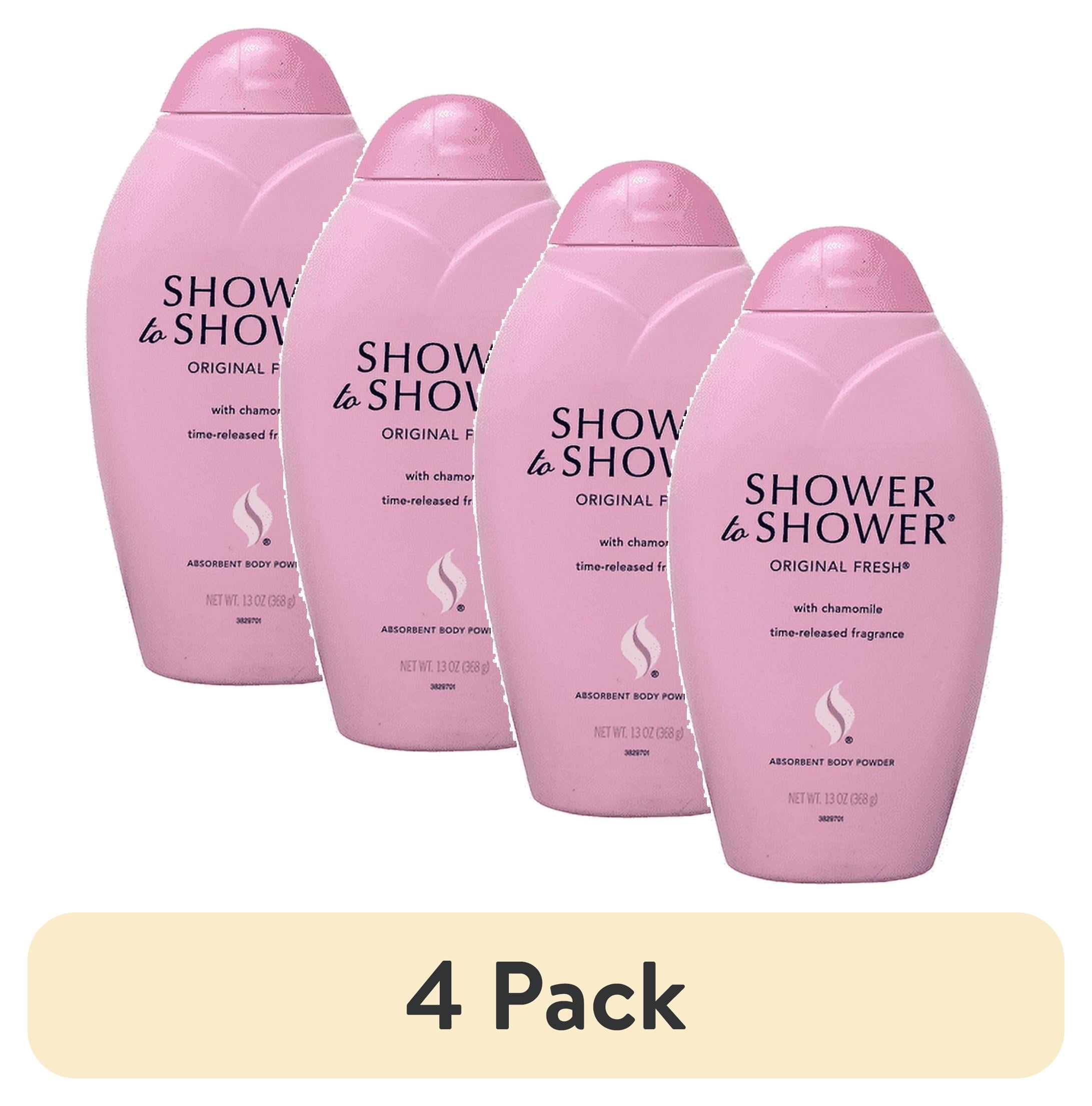 (4 pack) Shower to Shower Body Powder Original Fresh, 13 Oz - Walmart.com