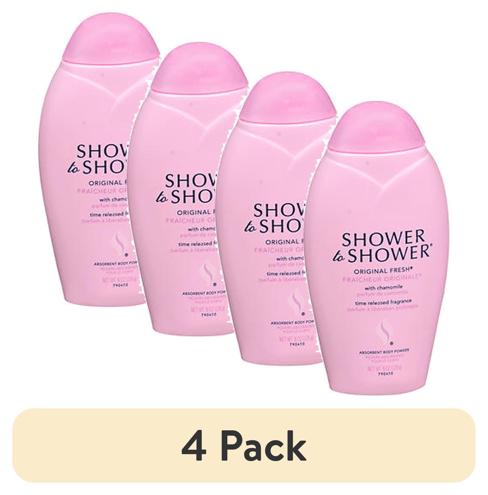 (4 pack) Shower to Shower Original Fresh Absorbent Body Powder, 8 oz ...
