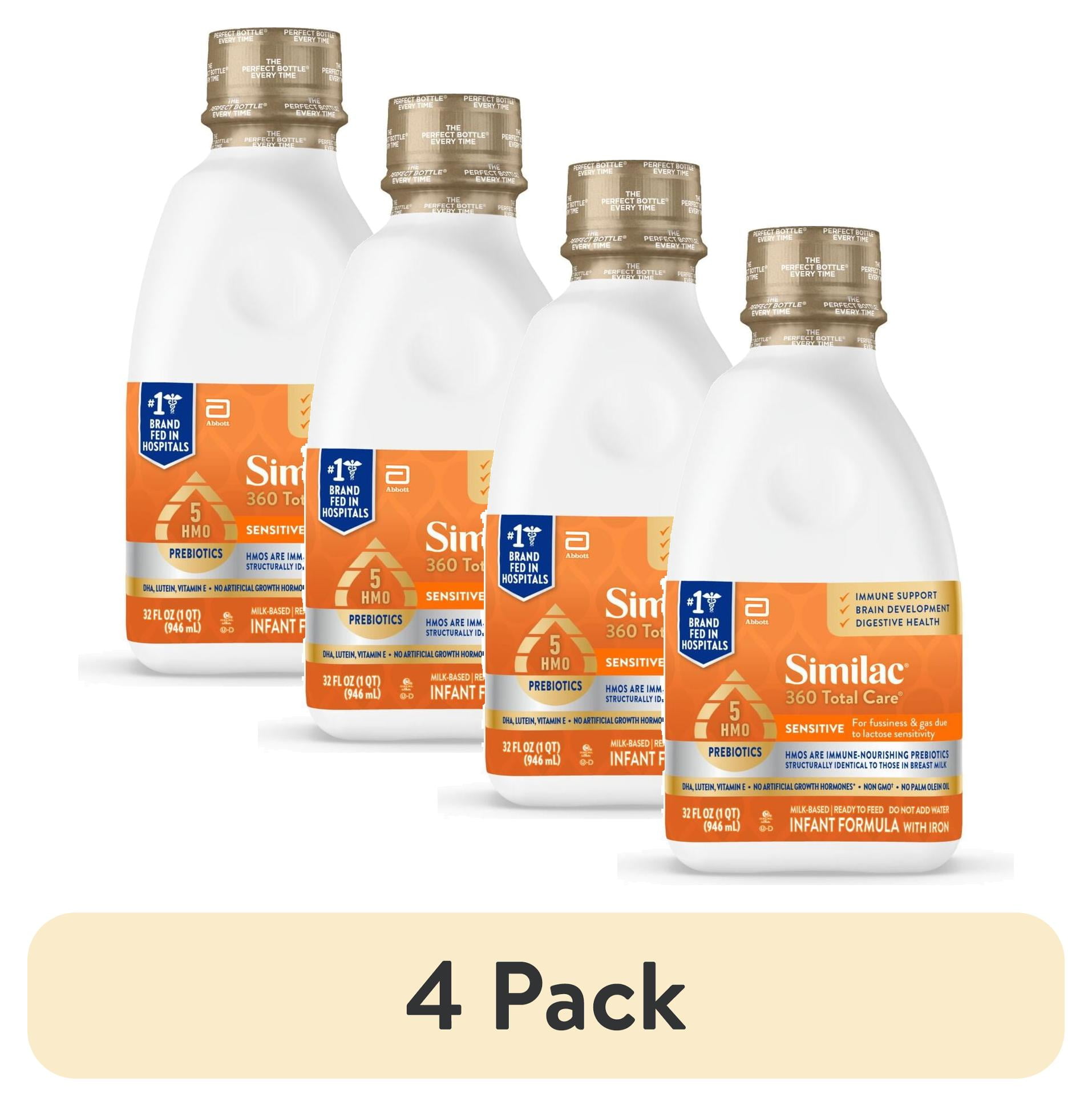 (4 pack) Similac 360 Total Care Sensitive Ready-to-Feed Baby Formula ...