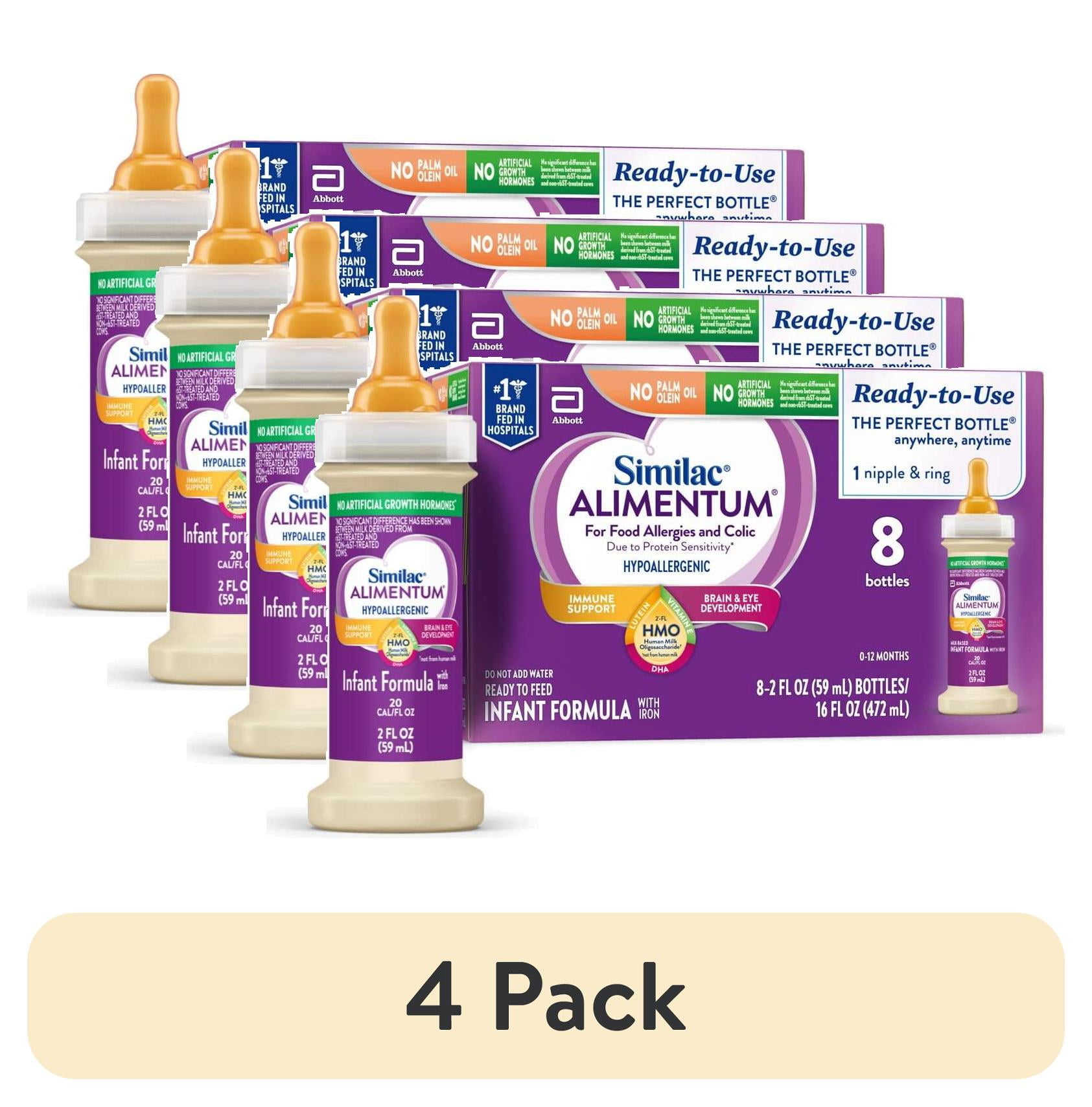 (4 pack) Similac Alimentum With 2'-FL HMO, Ready-to-Feed Baby Formula ...